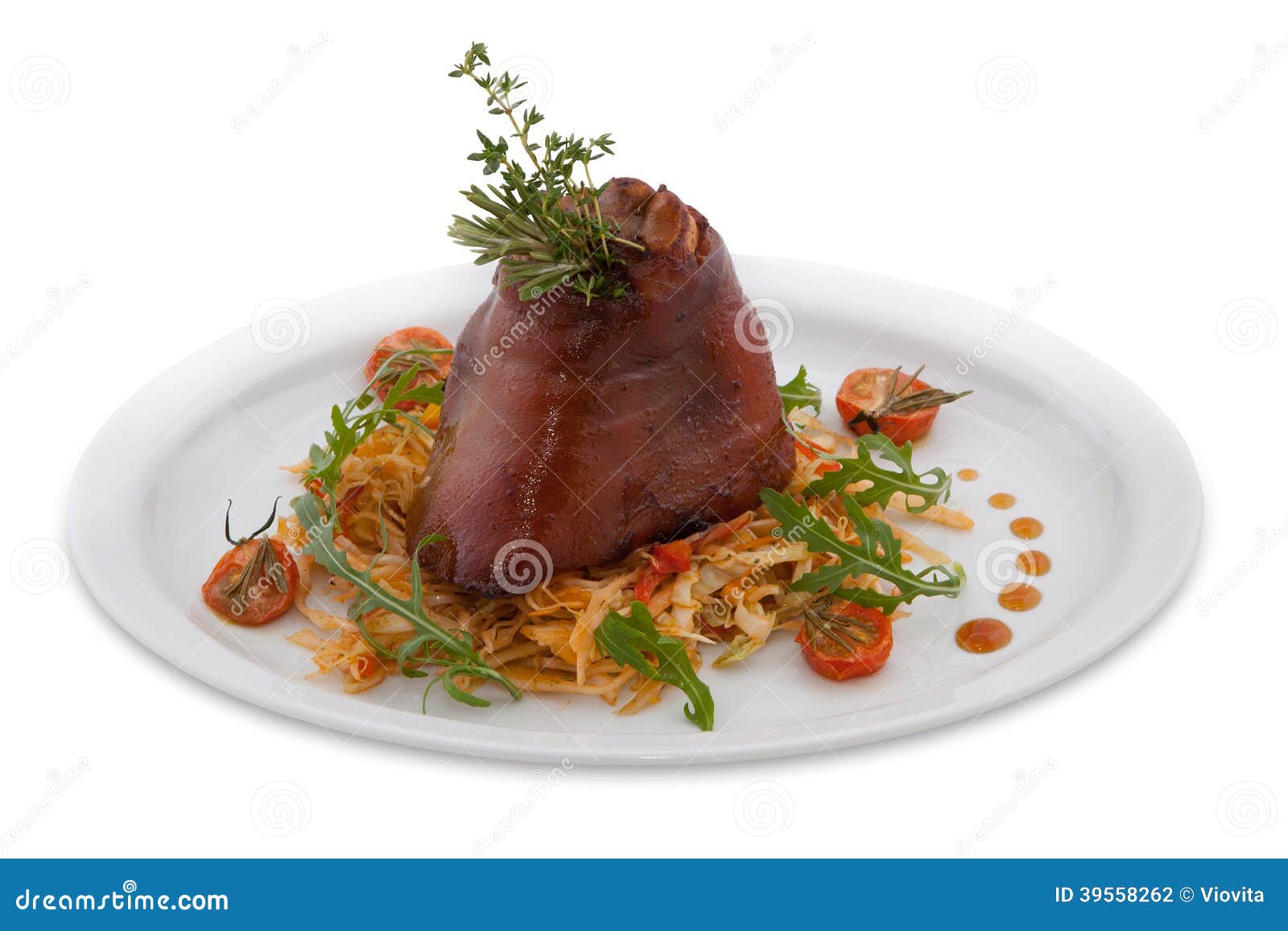 Knuckle with Pickled Cabbage Stock Photo - Image of meal, healthy: 39558262
