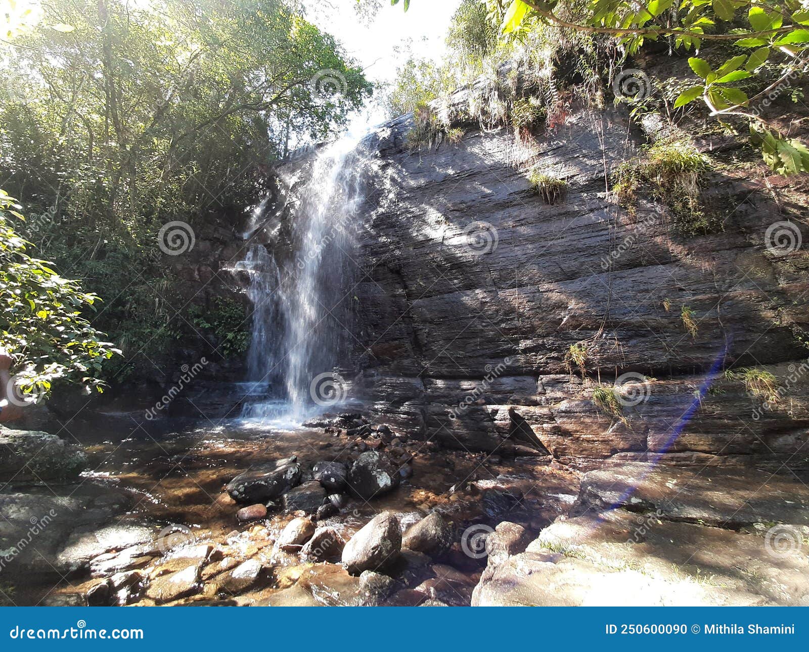 Knuckles Falls at the Knuckles Mountain Range Stock Photo - Image of ...