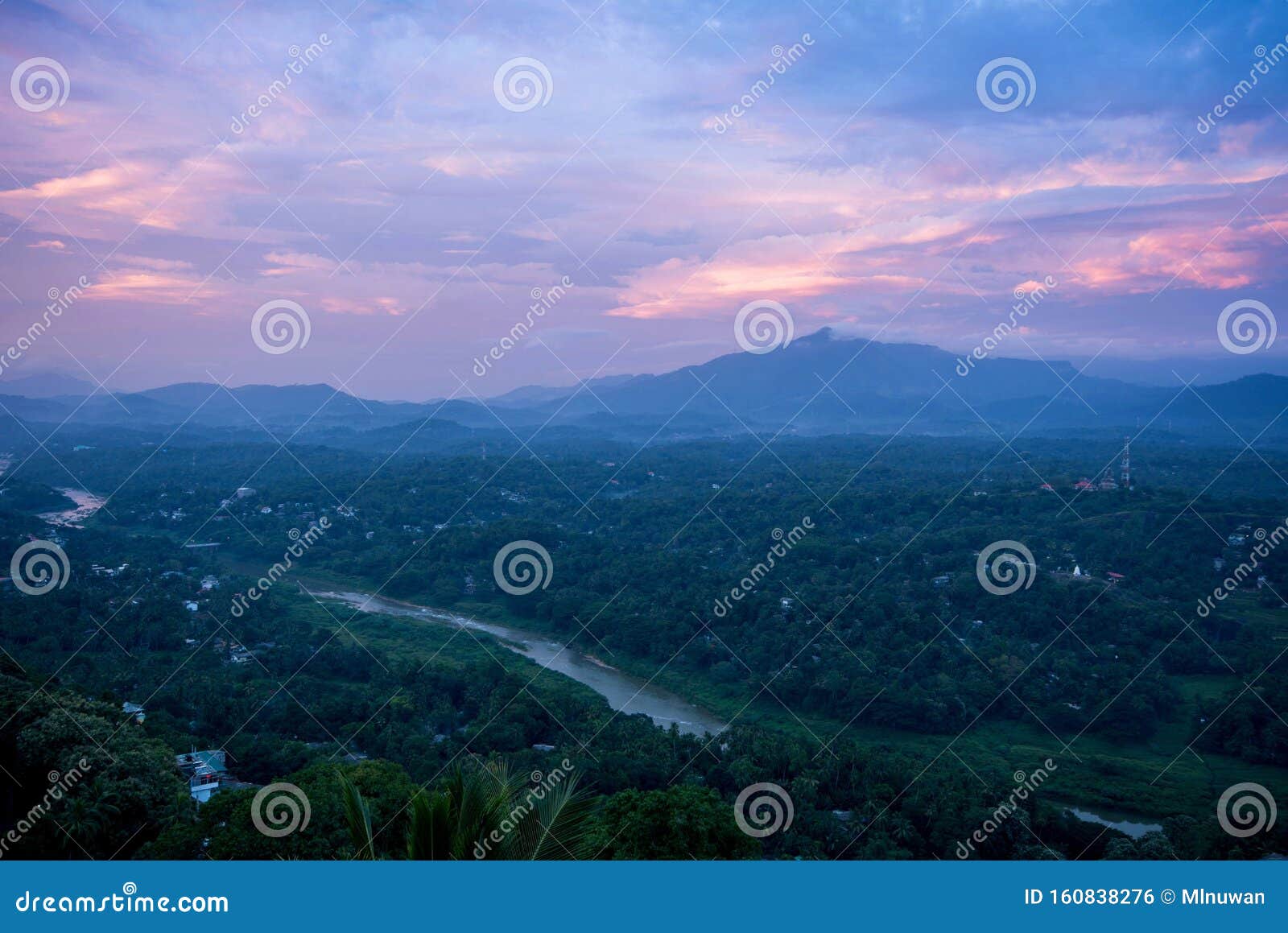 Knuckles Mountain Range, Sri Lanka Stock Photo - Image of mahavali ...