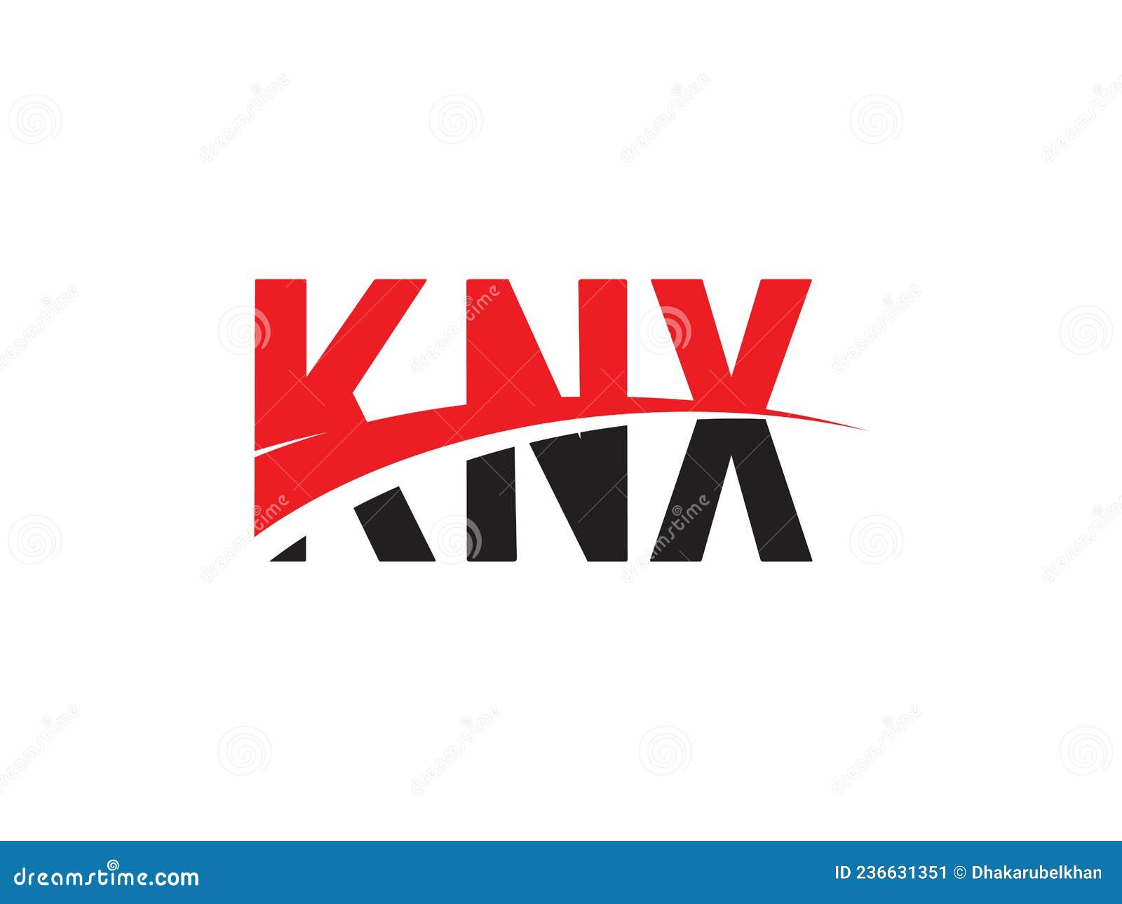KNX Letter Initial Logo Design Vector Illustration Stock Vector ...