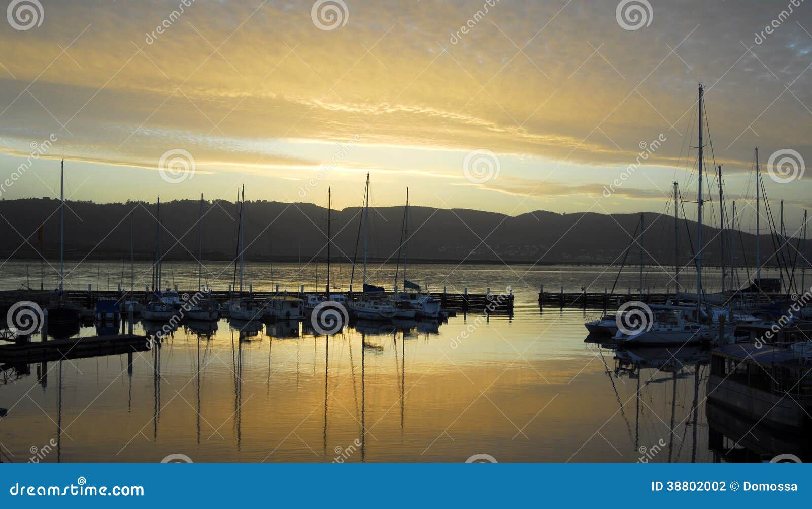Knysna Waterfront at Sunset Stock Photo - Image of flow, evening: 38802002