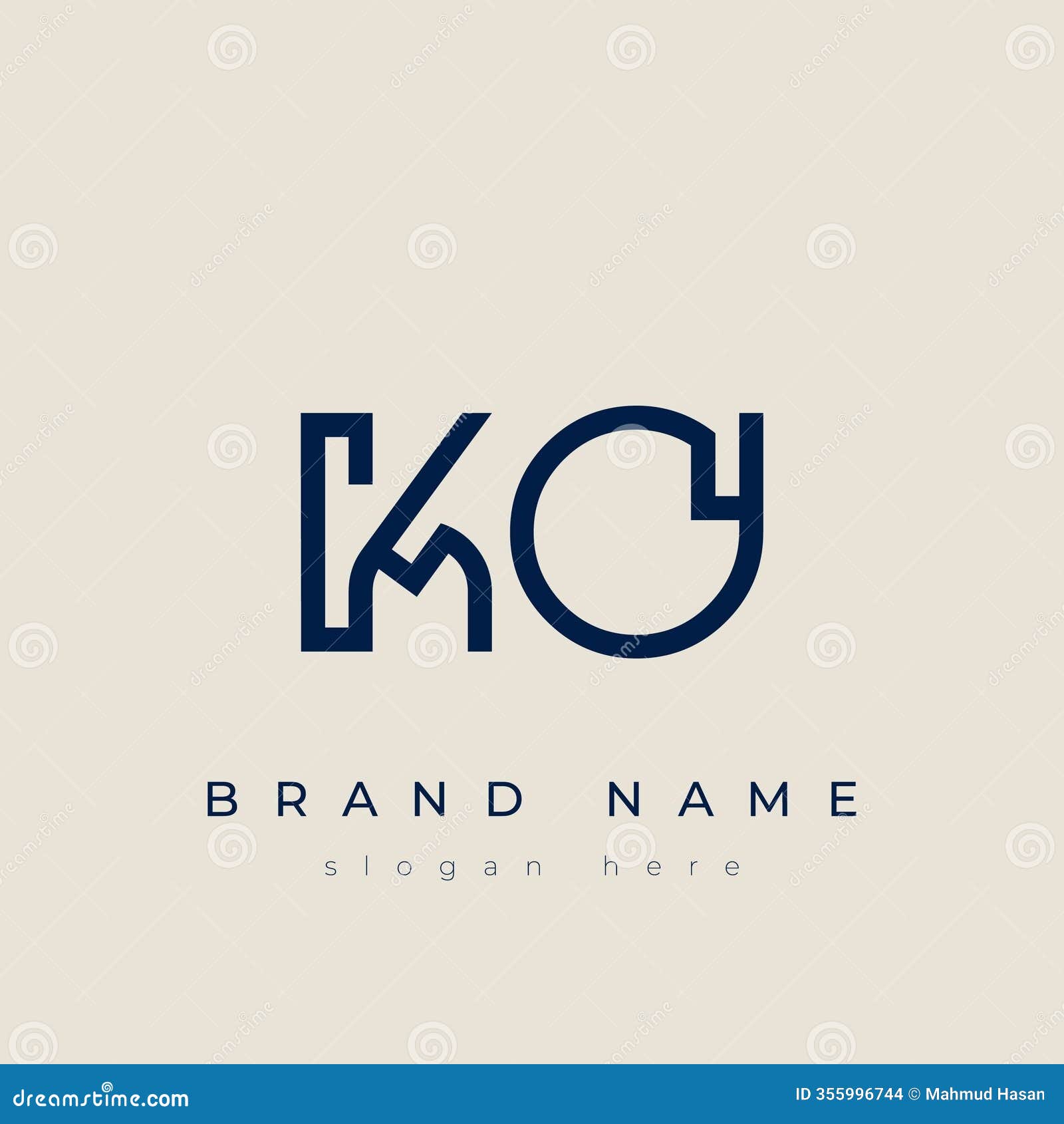 KO Alphabet Letter Icon Logo Vector Illustration | CartoonDealer.com ...