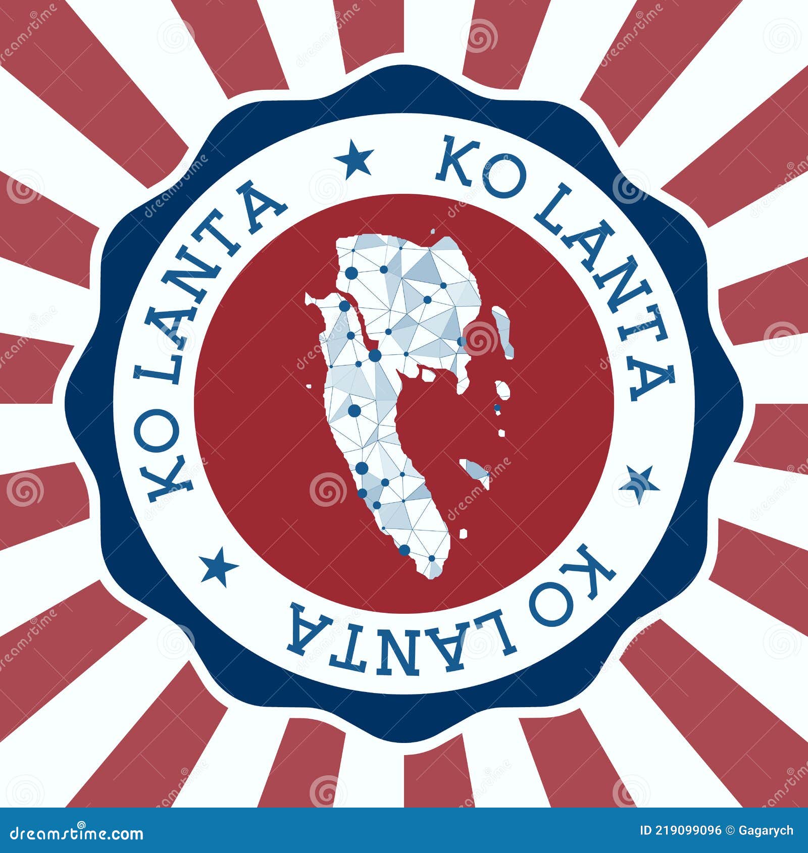 Ko Lanta Vector Map. | CartoonDealer.com #93381727