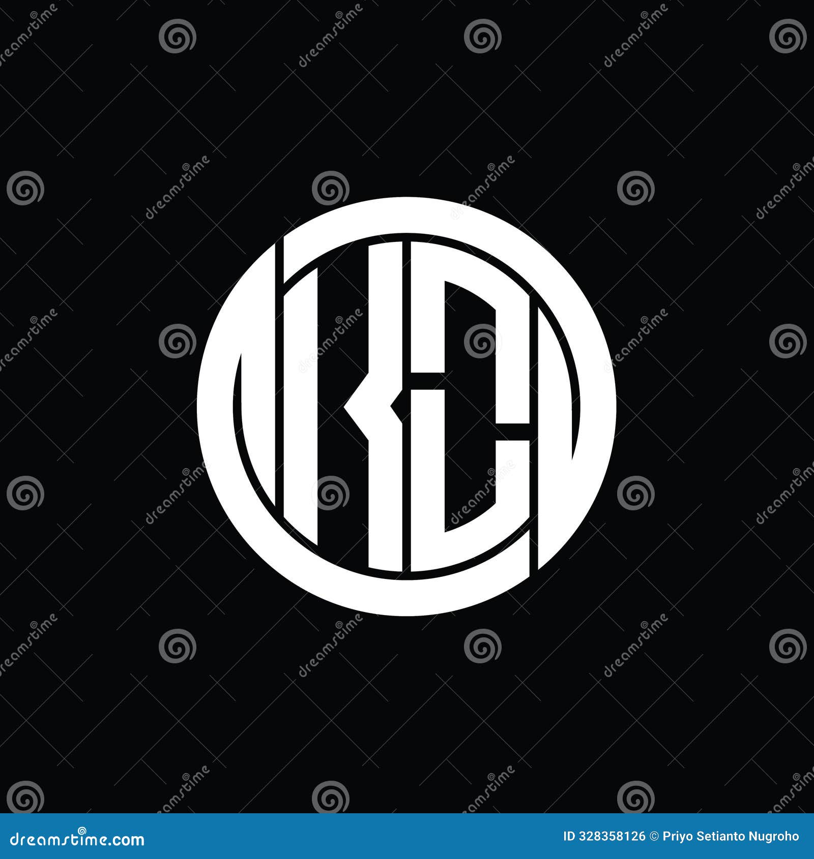 KO Logo Monogram Shield Inside Circle Shape Vector Images Design ...
