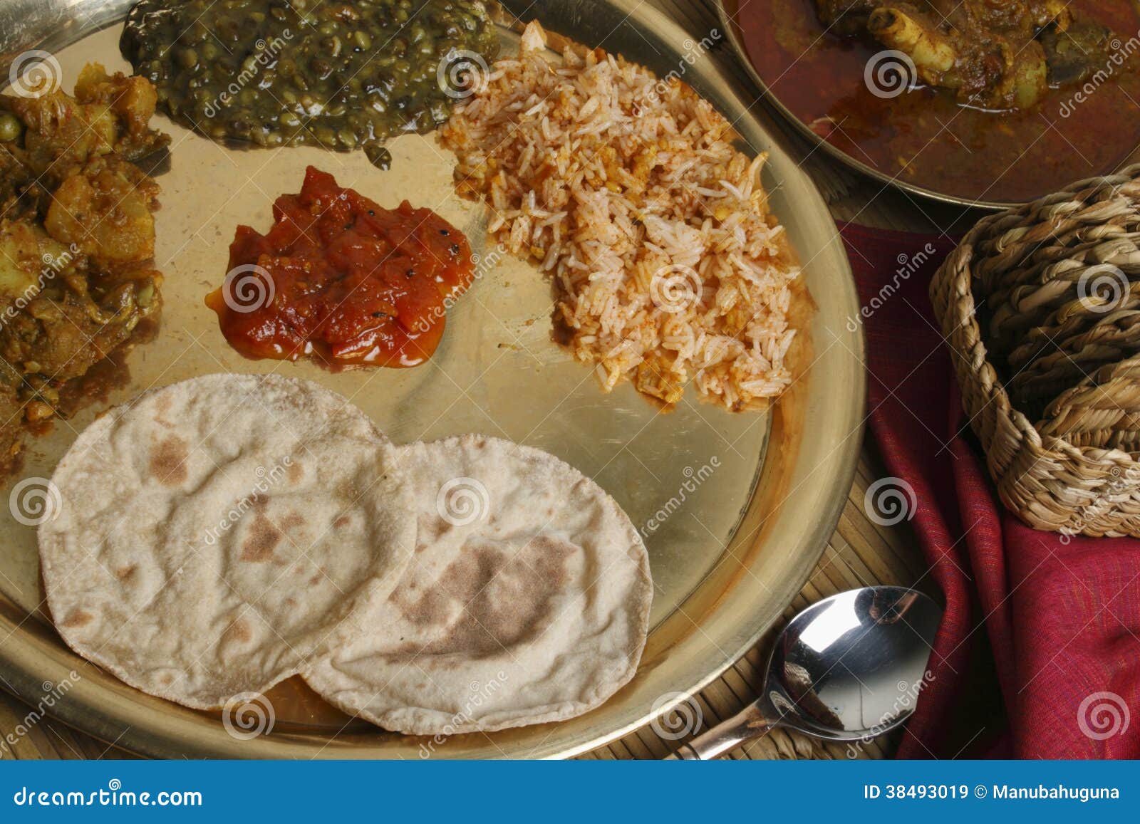 Ko Roti - Un Alimento Tipico Di Phapar Dal Sikkim. Immagine Stock ...