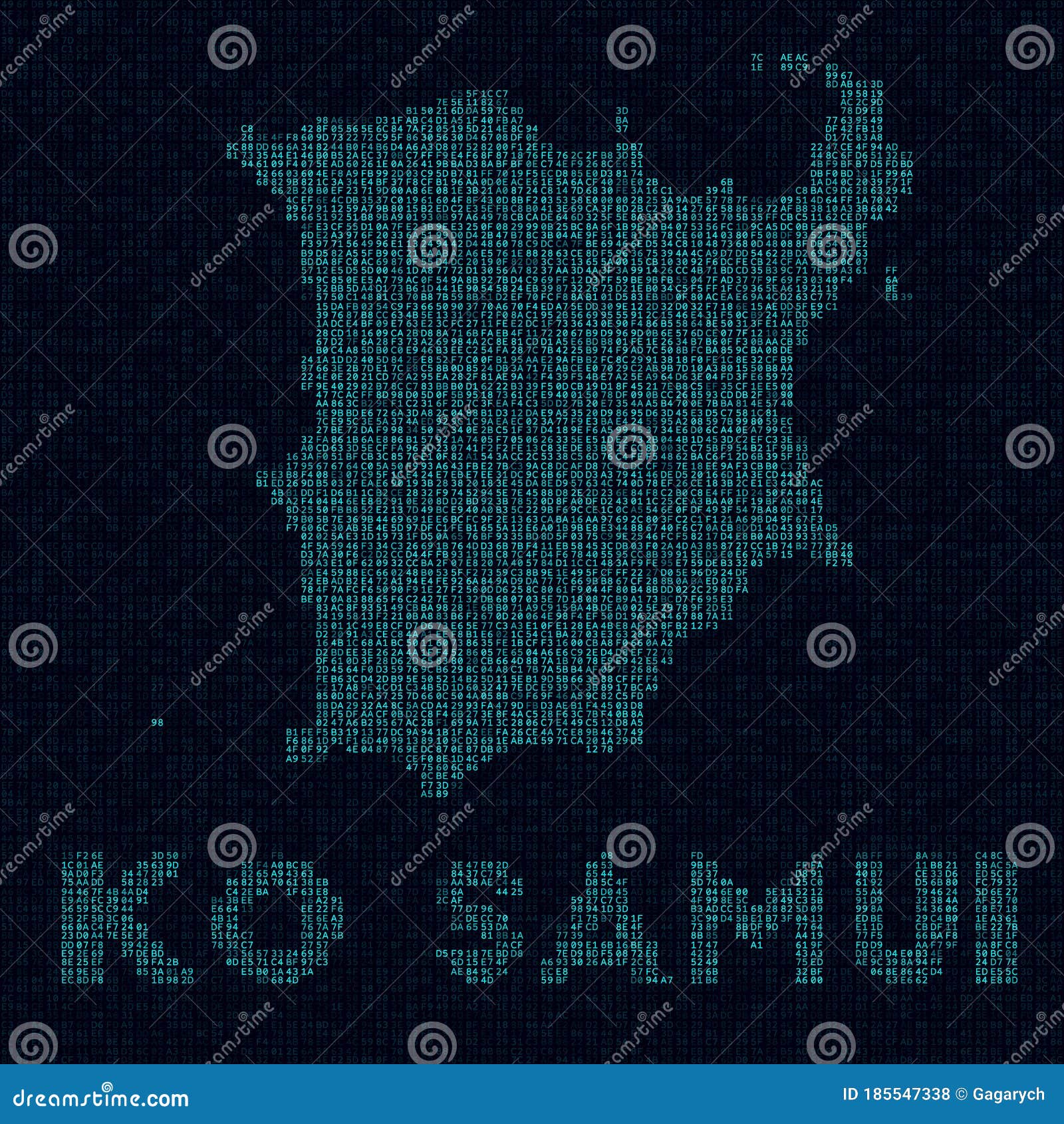Ko Samui tech map. stock vector. Illustration of binary - 185547338