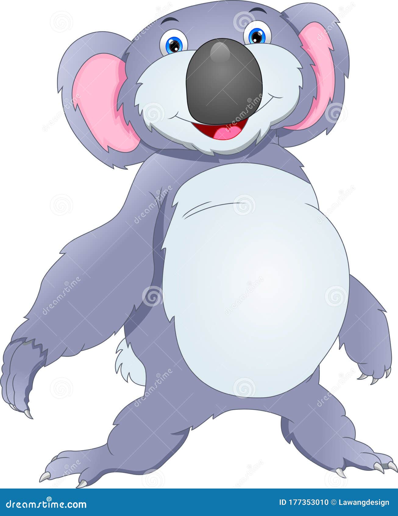 Cute koala cartoon stock vector. Illustration of offspring - 177353010