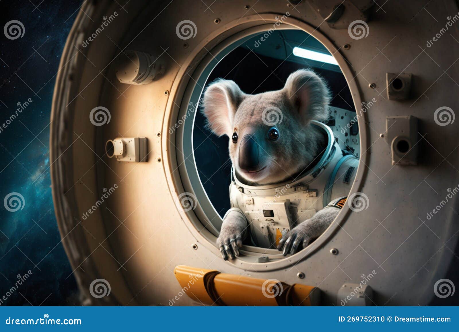 Koala As an Astronaut in a Spaceship in Space AI Generated Content ...