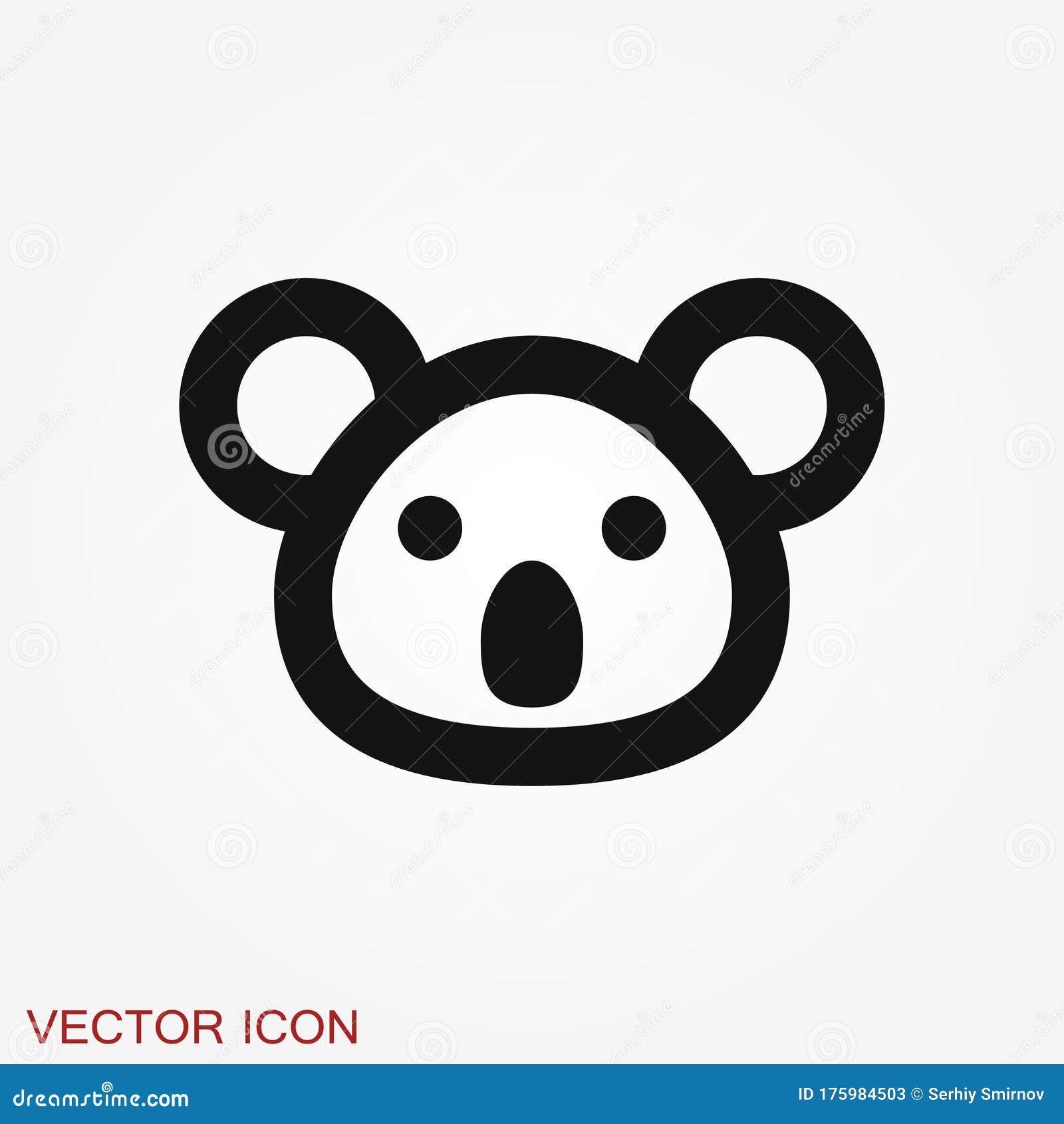 Koala Bear Icon Animal Symbol, Logo, Symbol Stock Illustration ...