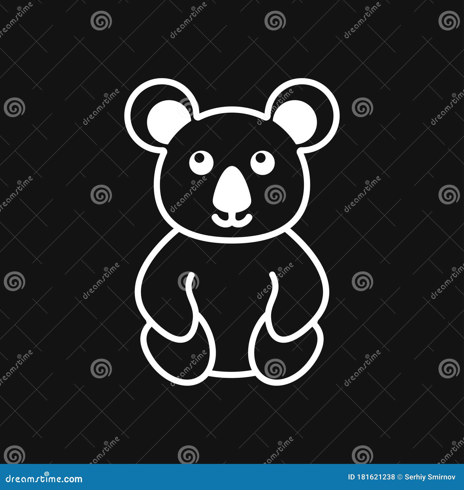 Koala Bear Icon Animal Symbol, Logo, Symbol Stock Illustration ...