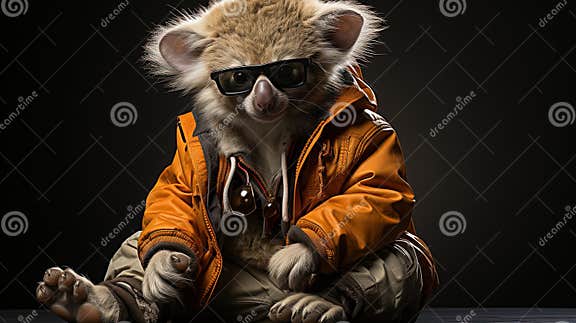 Koala Flow in Hip Hop stock illustration. Illustration of creative ...