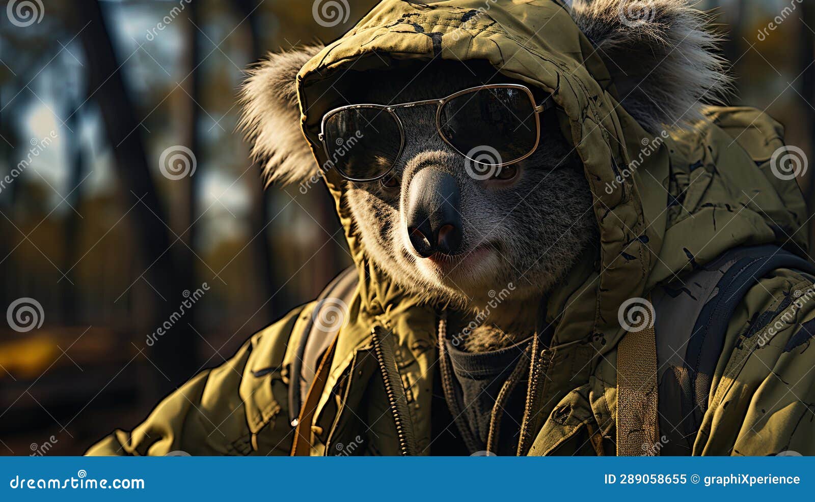 Koala Flow in Hip Hop stock illustration. Illustration of human - 289058655