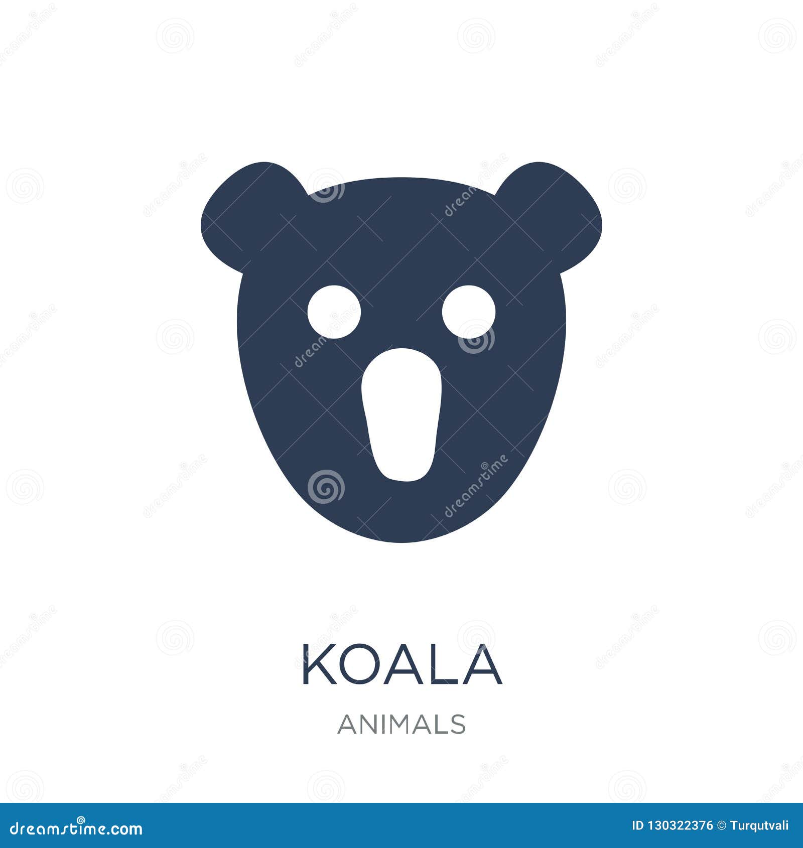 Koala Icon. Trendy Flat Vector Koala Icon on White Background Fr Stock ...