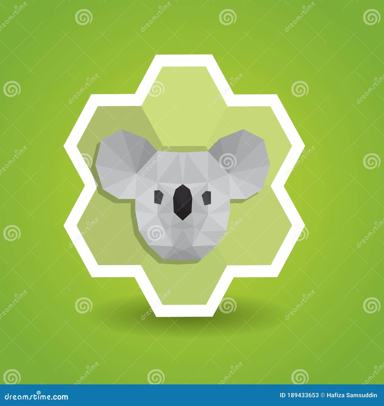 Koala Label. Vector Illustration Decorative Design Stock Vector ...