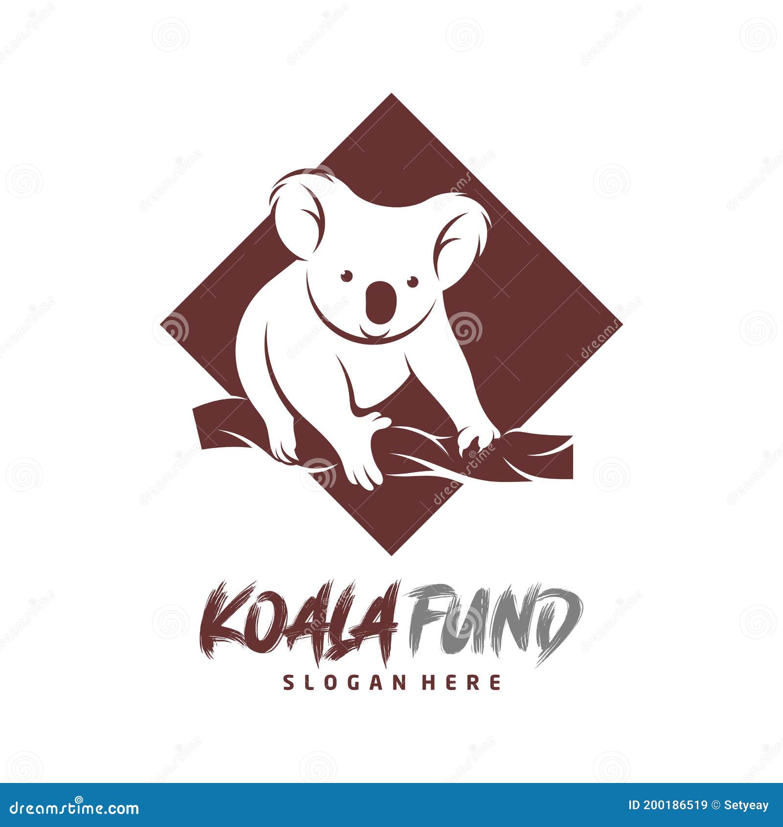 Koala Logo Design Vector. Illustration Design Koala Logo Template Stock ...
