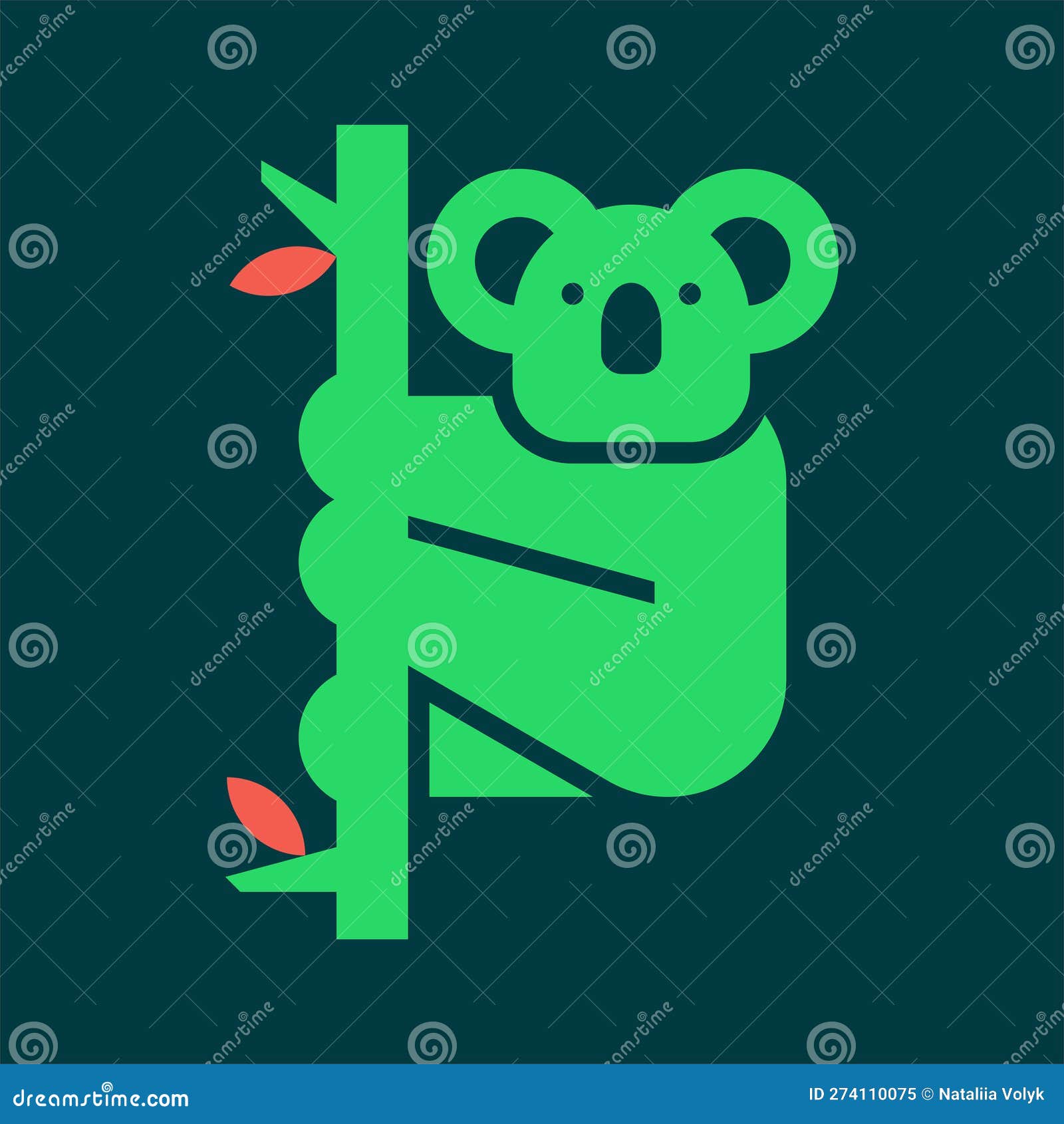 Koala Logo stock vector. Illustration of wildlife, graphic - 274110075