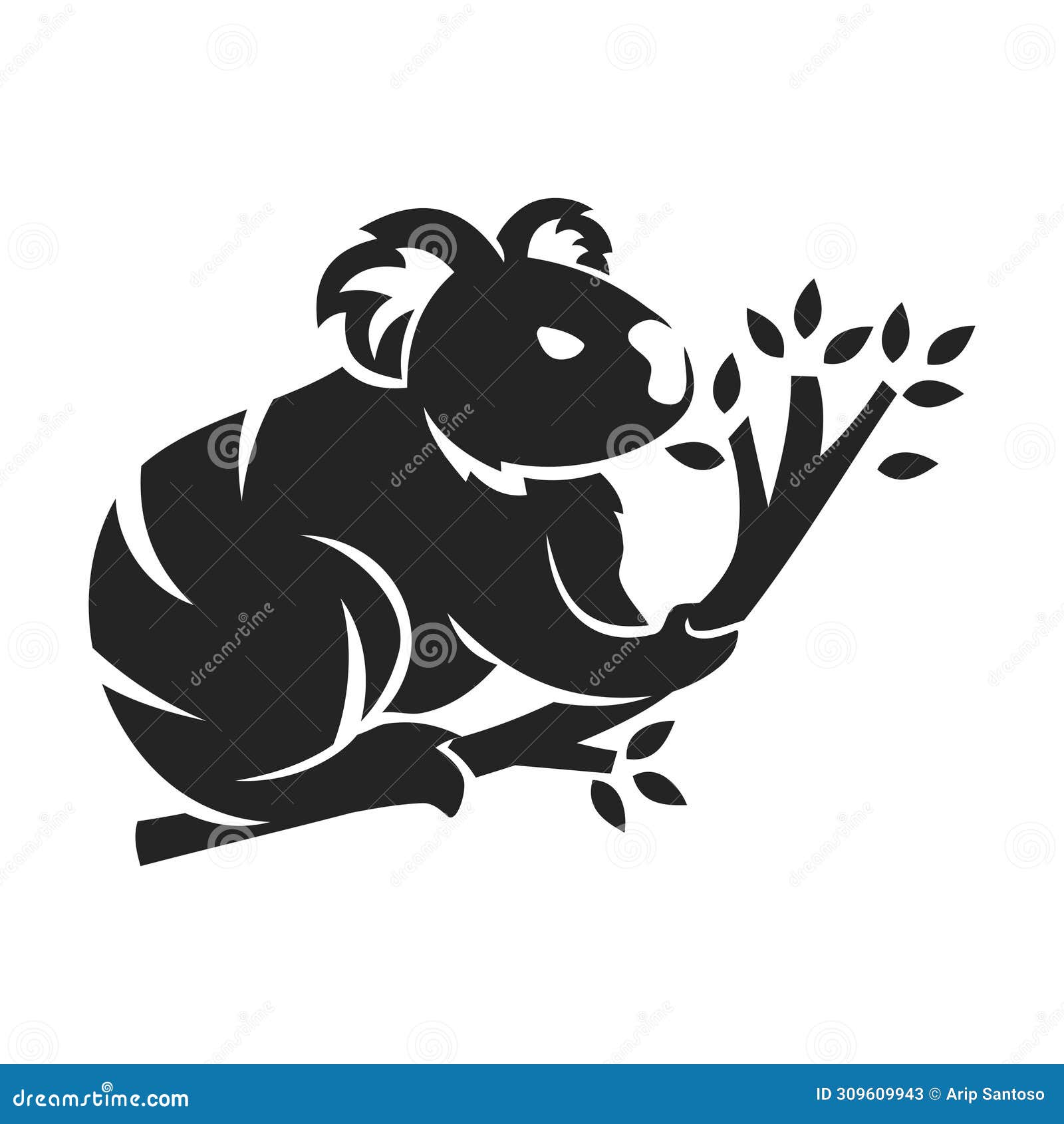 Koala Logo Template Isolated. Brand Identity. Icon Vector Graphic Stock ...