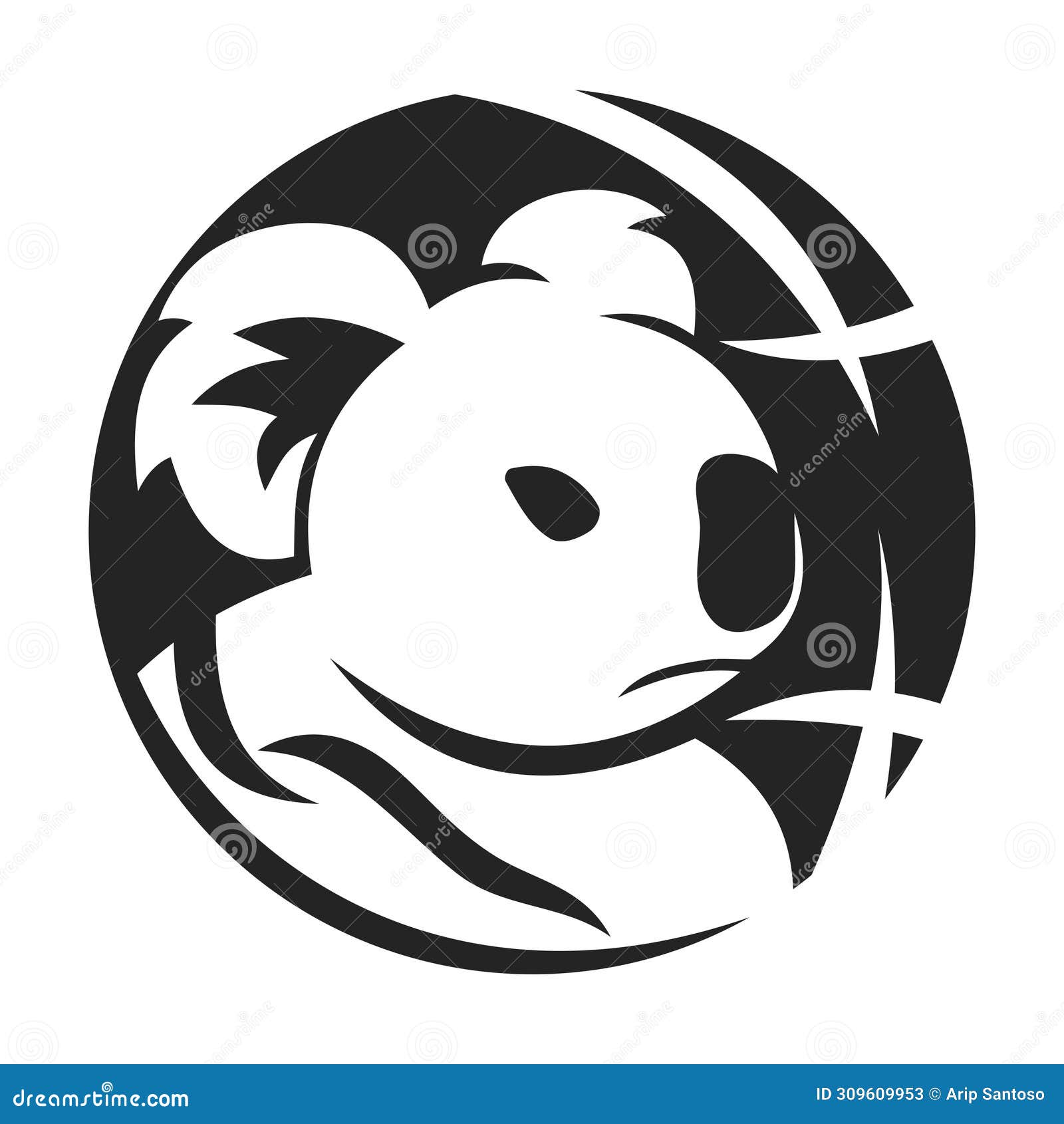Koala Logo Template Isolated. Brand Identity. Icon Vector Graphic Stock ...