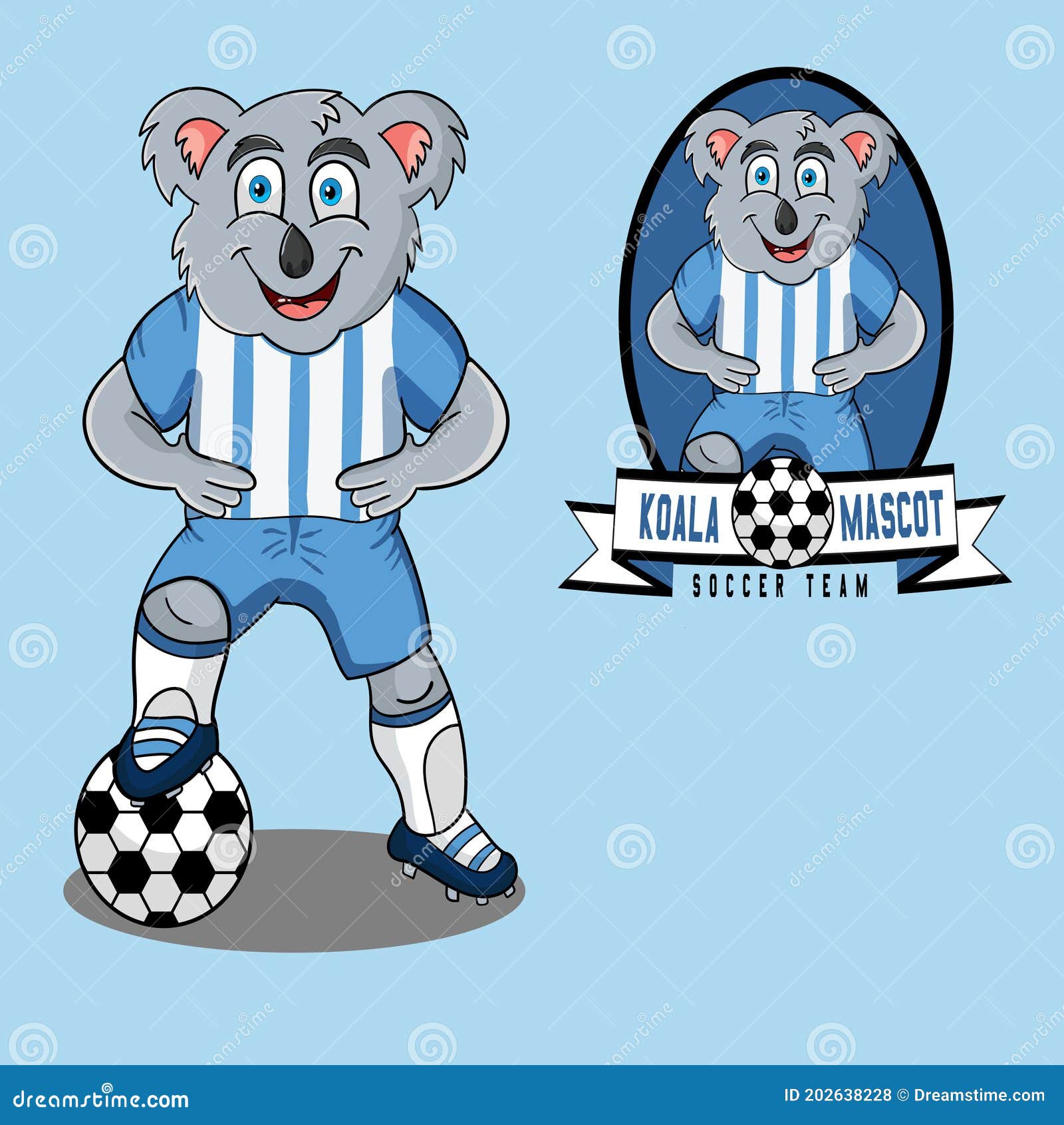 Koala Mascot Esport Logo Design Vector Illustration | CartoonDealer.com ...