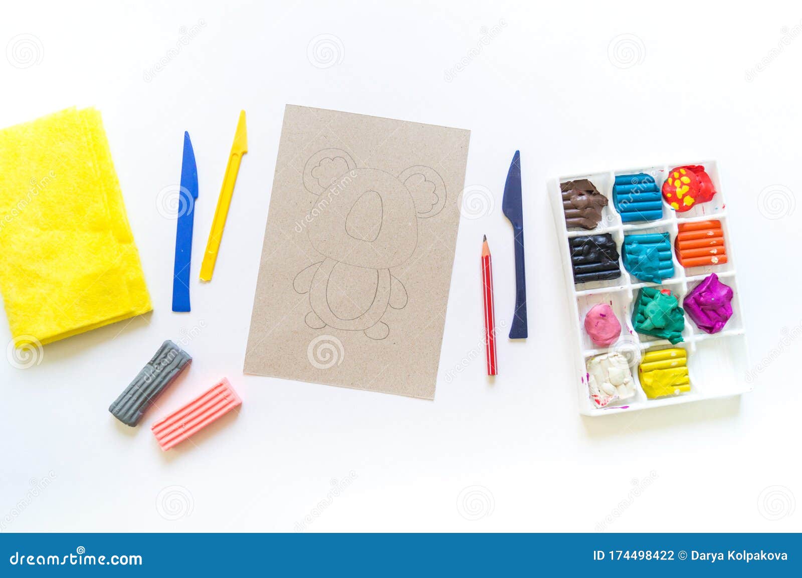 Koala Plasticine. Material for Creativity Stock Photo - Image of logo ...