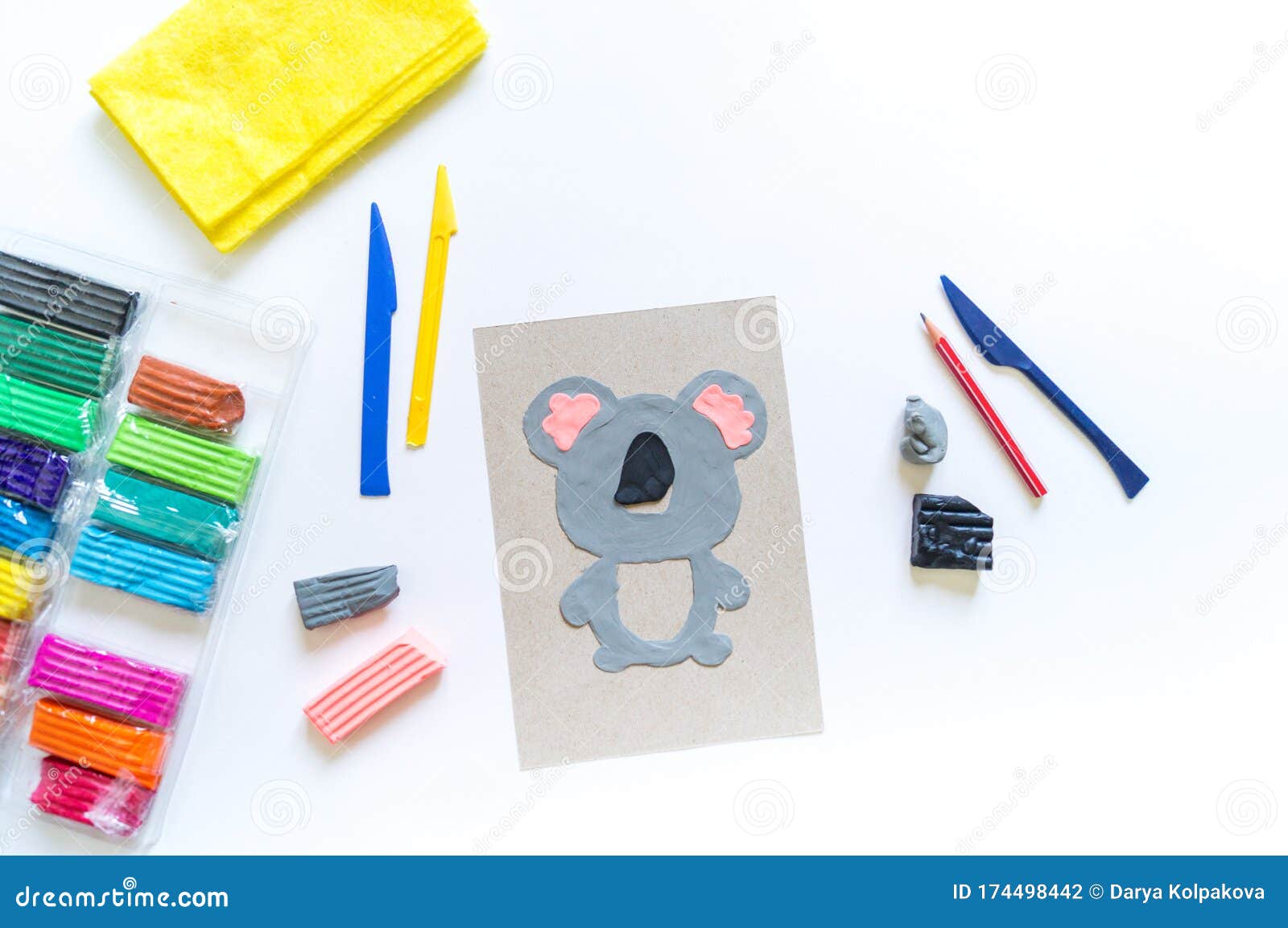 Koala Plasticine. Material for Creativity Stock Photo - Image of ...