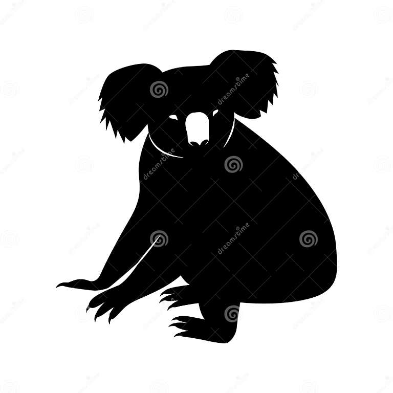 Koala Shadow. Laser Cutting Path. Stock Vector - Illustration of ...