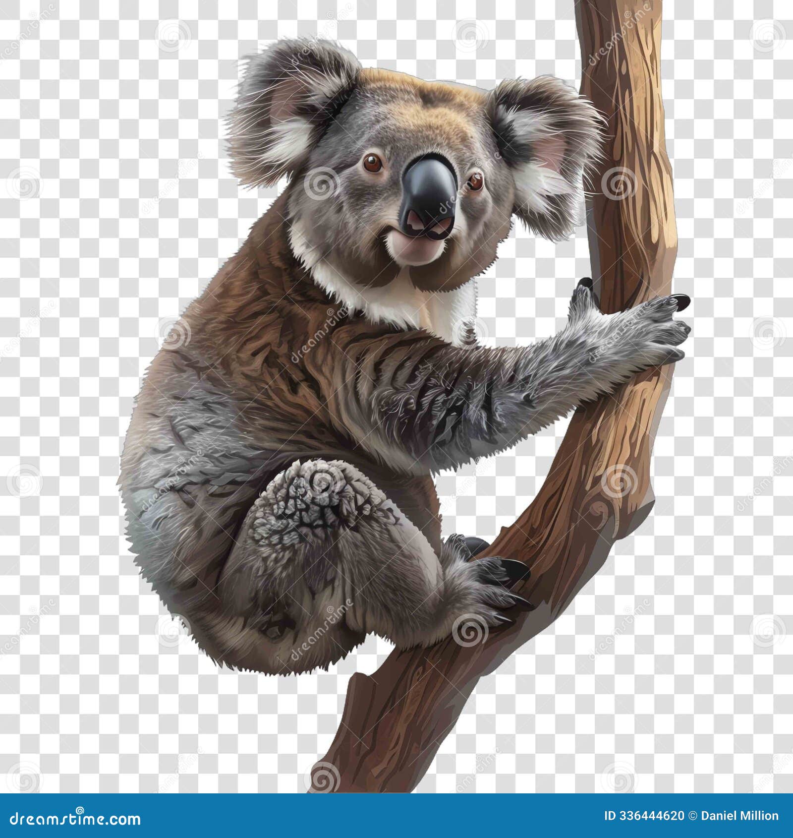 Koala Transparent Background Realistic Element Stock Illustration ...