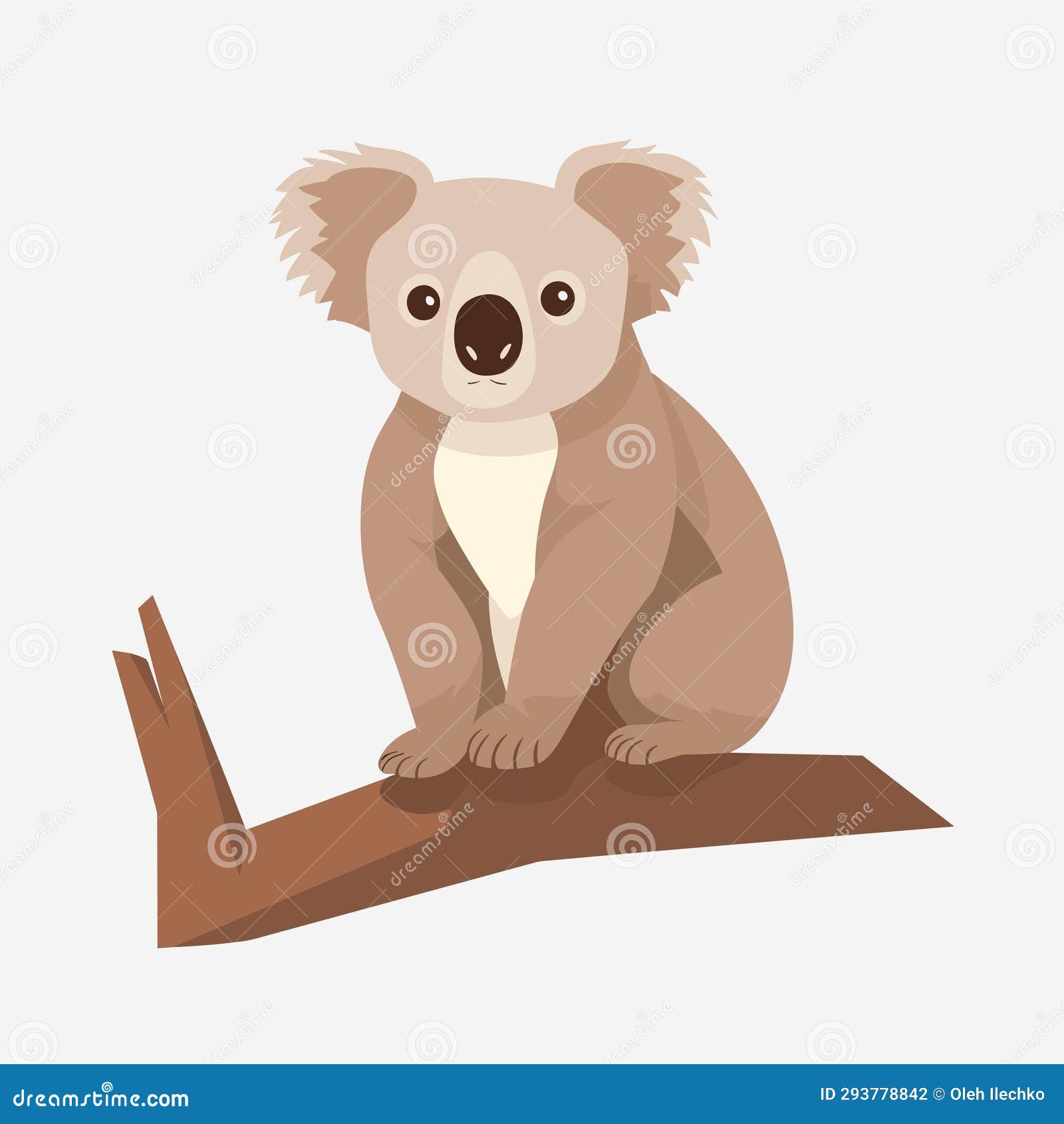 Koala Vector Flat Minimalistic Asset Isolated Illustration Stock Vector ...