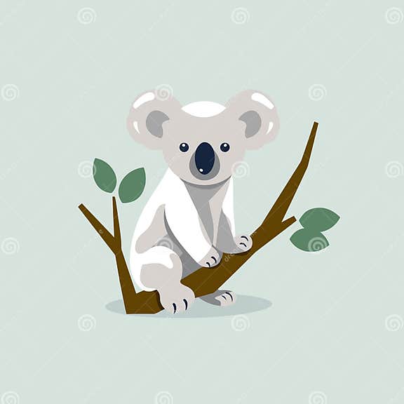 Koala Vector Flat Minimalistic Asset Isolated Illustration Stock Vector ...