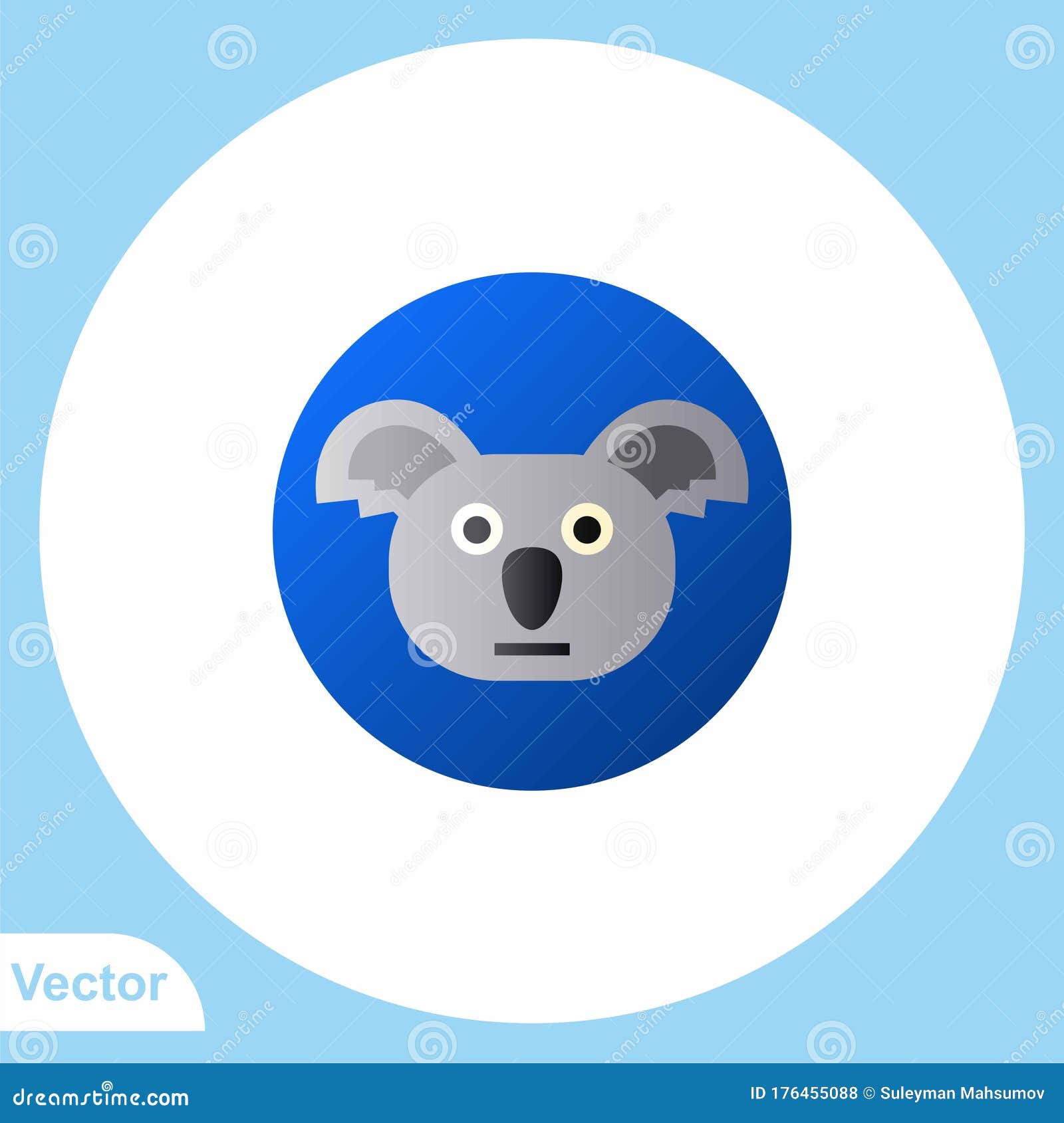 Koala Vector Icon Sign Symbol Stock Vector - Illustration of cute, bear ...