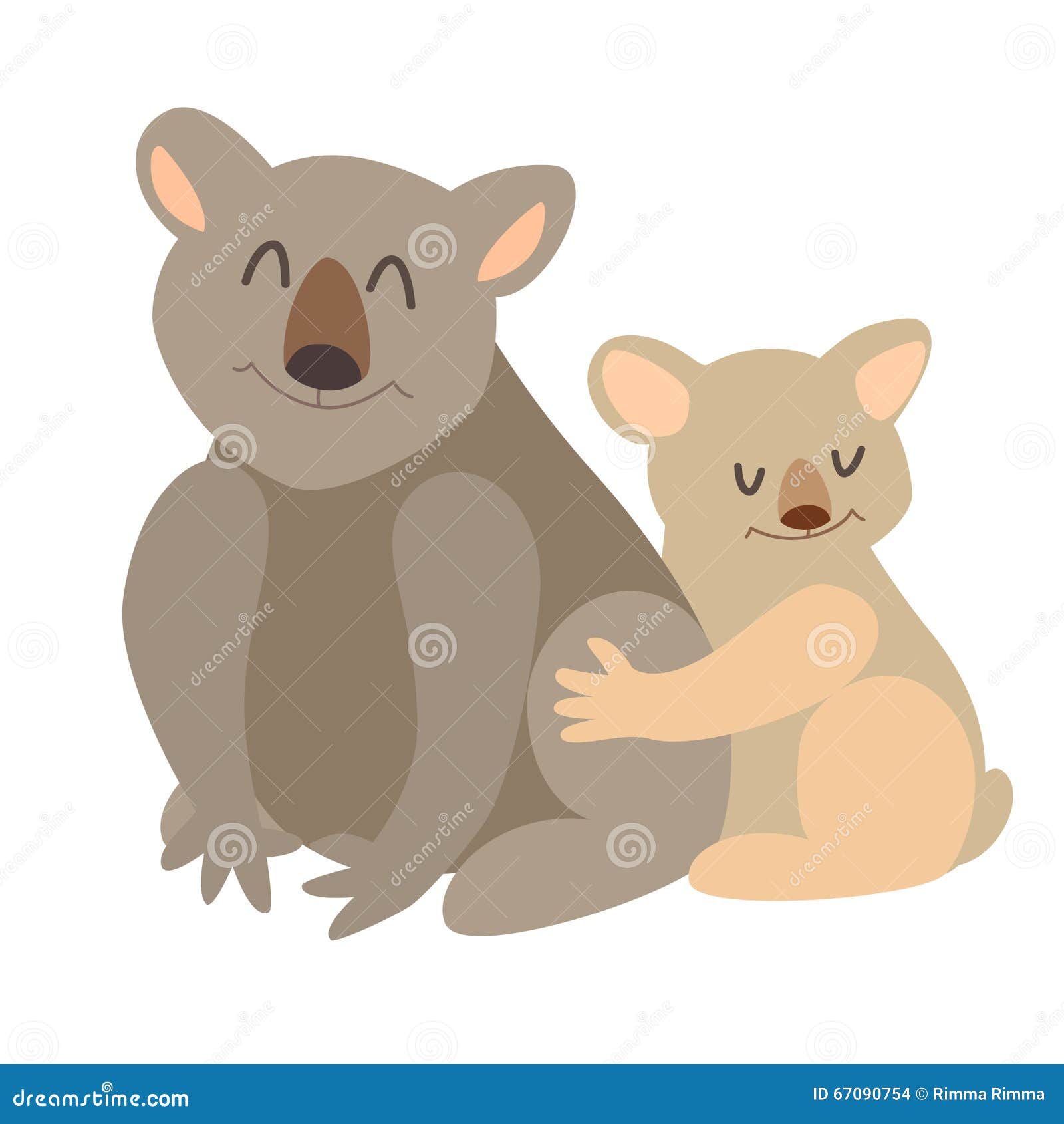 Koala Vector Flat Minimalistic Asset Isolated Illustration ...