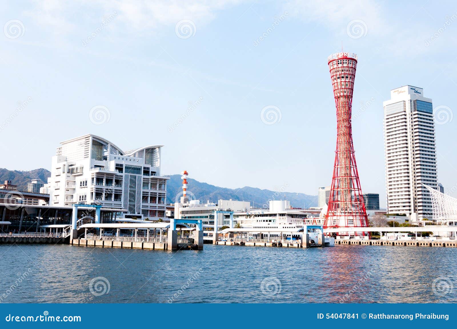 Kobe Port Tower At Meriken Park In Kobe, Hyogo, Japan Editorial Image ...