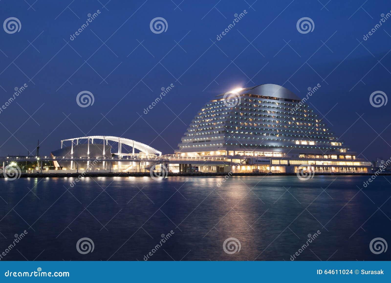 Kobe Port Island And Kobe Airport In Osaka Bay Seen From Nunobiki Herb ...