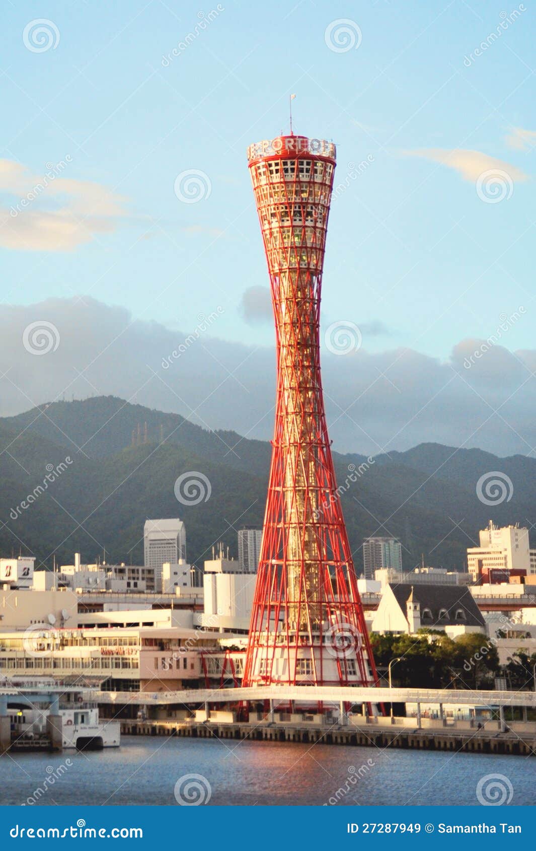 Kobe Port Tower stock image. Image of scaffolding, hyperboloid - 27287949