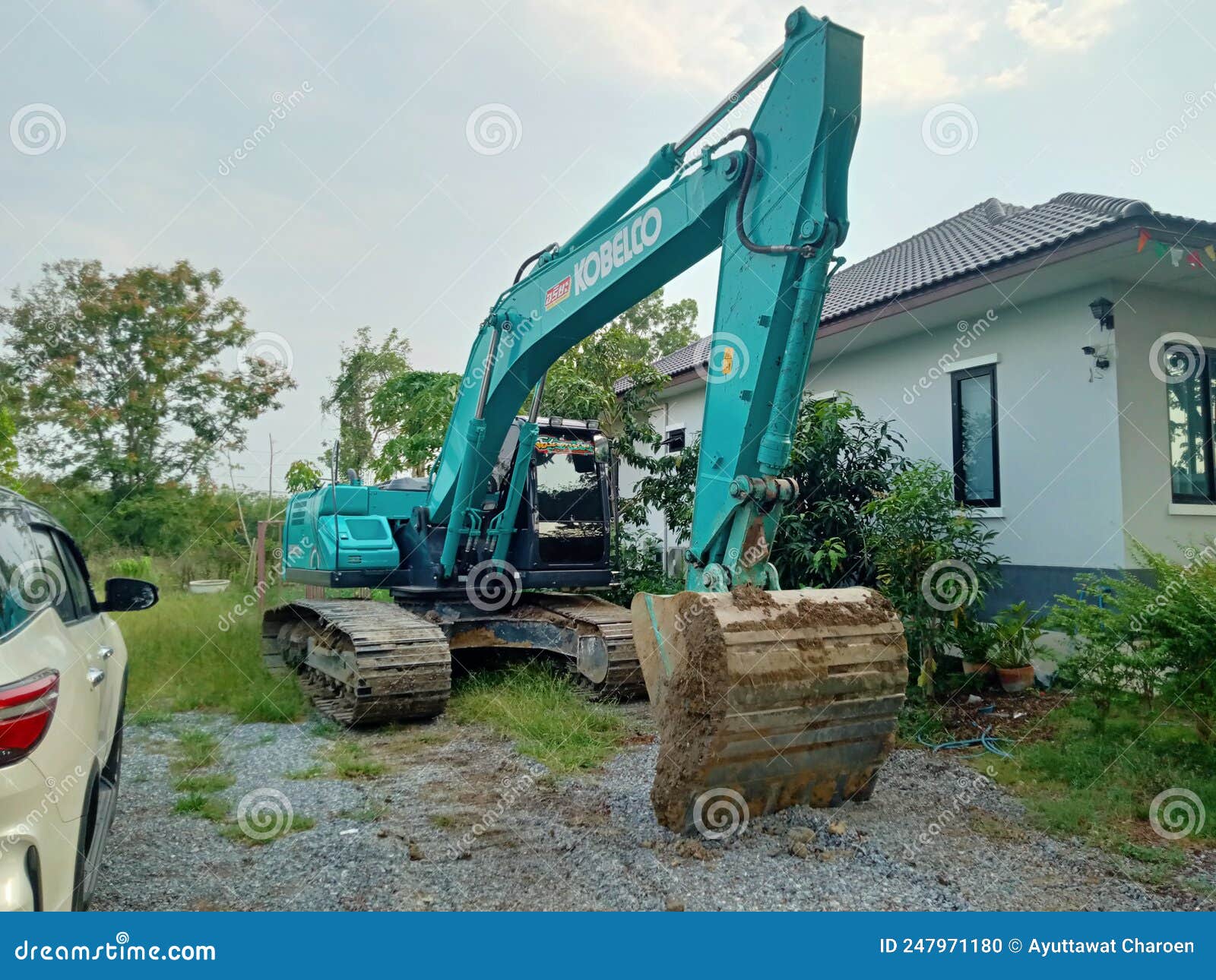KOBELCO SK210LC-10 HYDRAULIC EXCAVATOR Editorial Image - Image of ...
