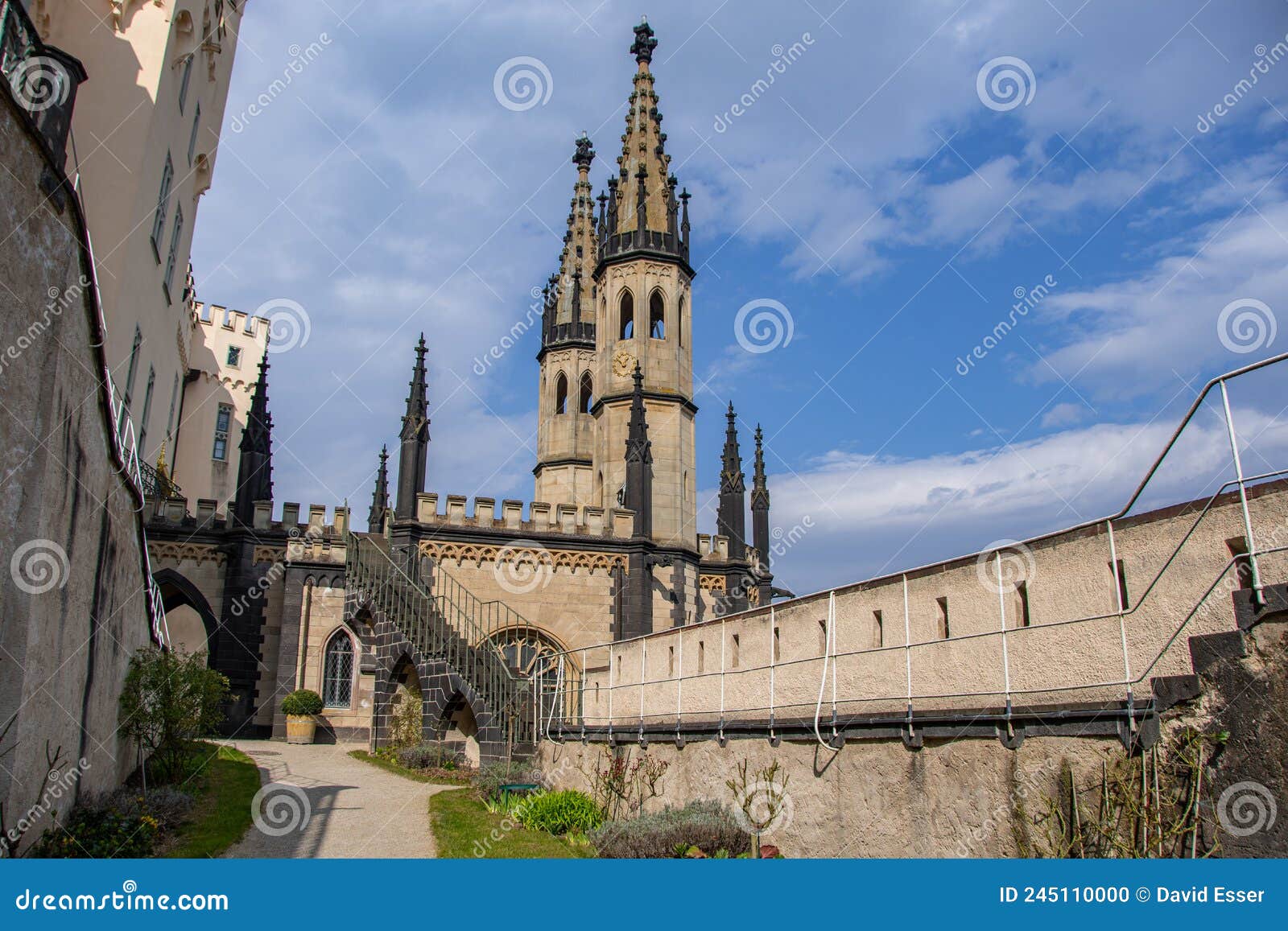 Koblenz, Germany 22 March 2022, on the Grounds of Stolzenfels Castle in ...