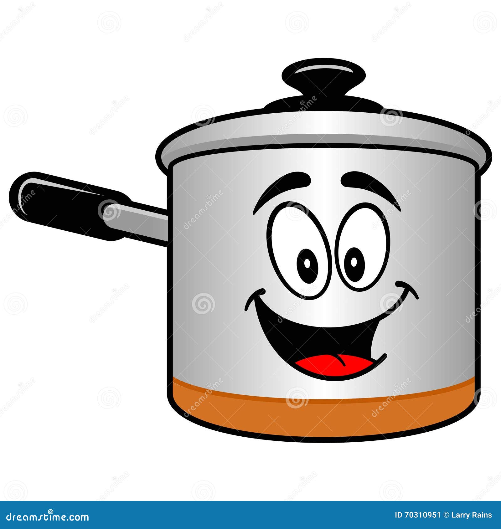 Kochen Des Topf-Maskottchens Vektor Abbildung - Illustration von ...