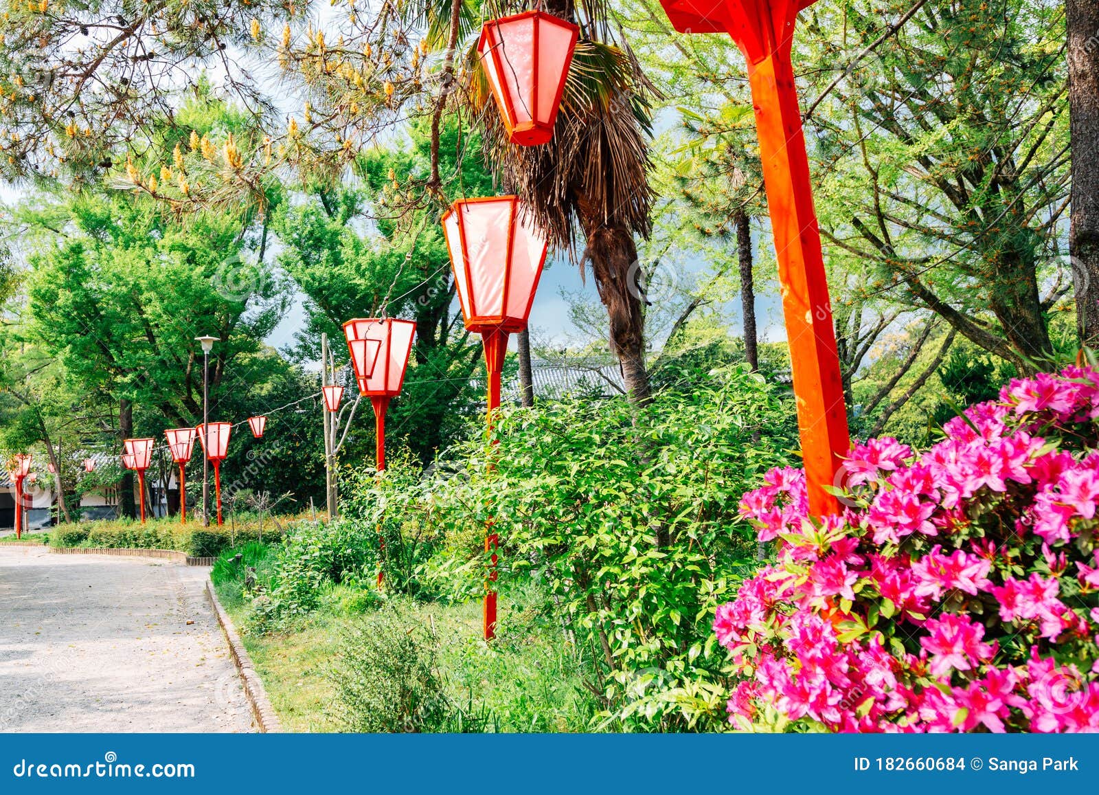 Kochi Castle Park at Spring in Kochi, Shikoku, Japan Stock Photo ...
