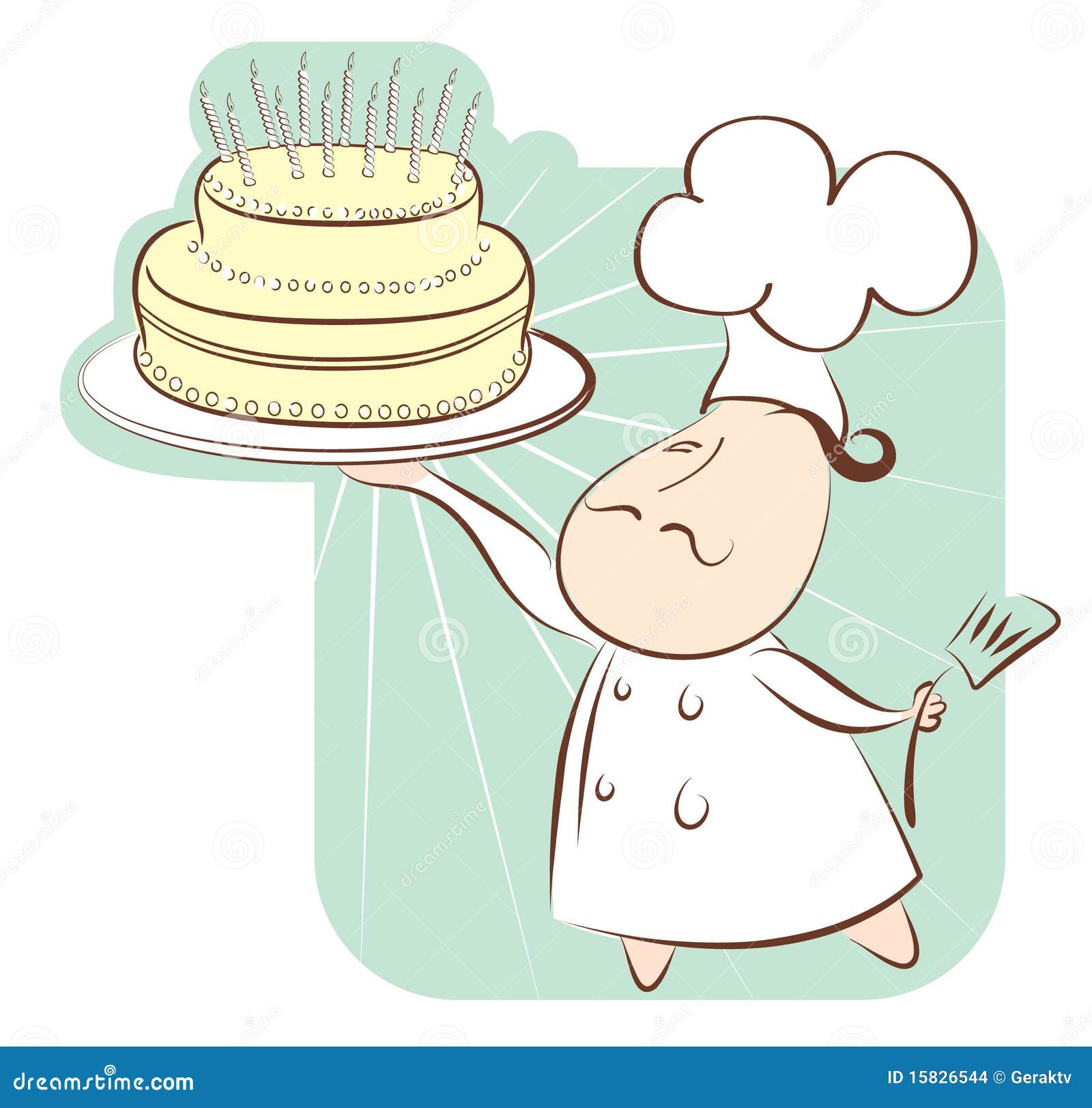 Kock vektor illustrationer. Illustration av bagare, män - 15826544