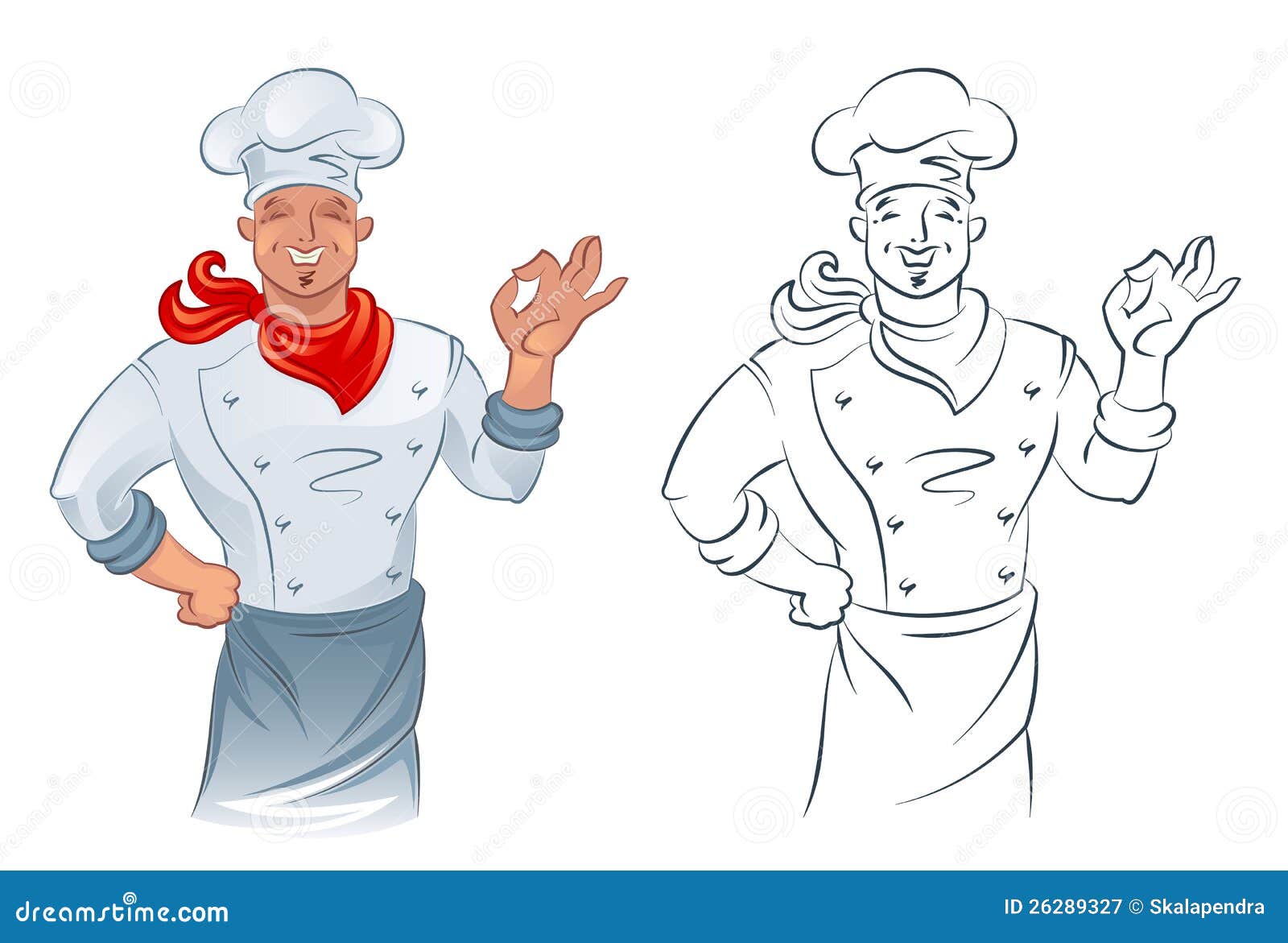 Kock vektor illustrationer. Illustration av gourmet, manlig - 26289327