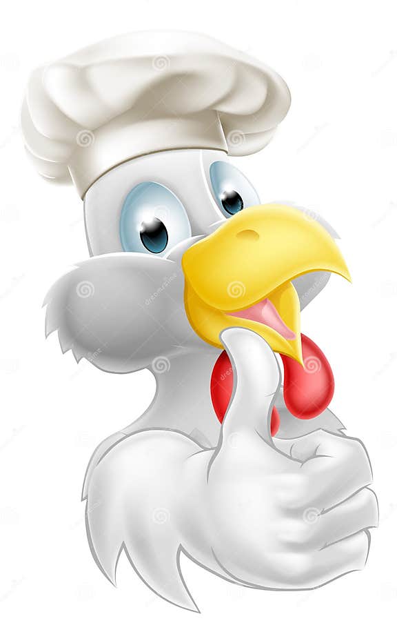Kock Hat Cartoon Chicken vektor illustrationer. Illustration av näve ...