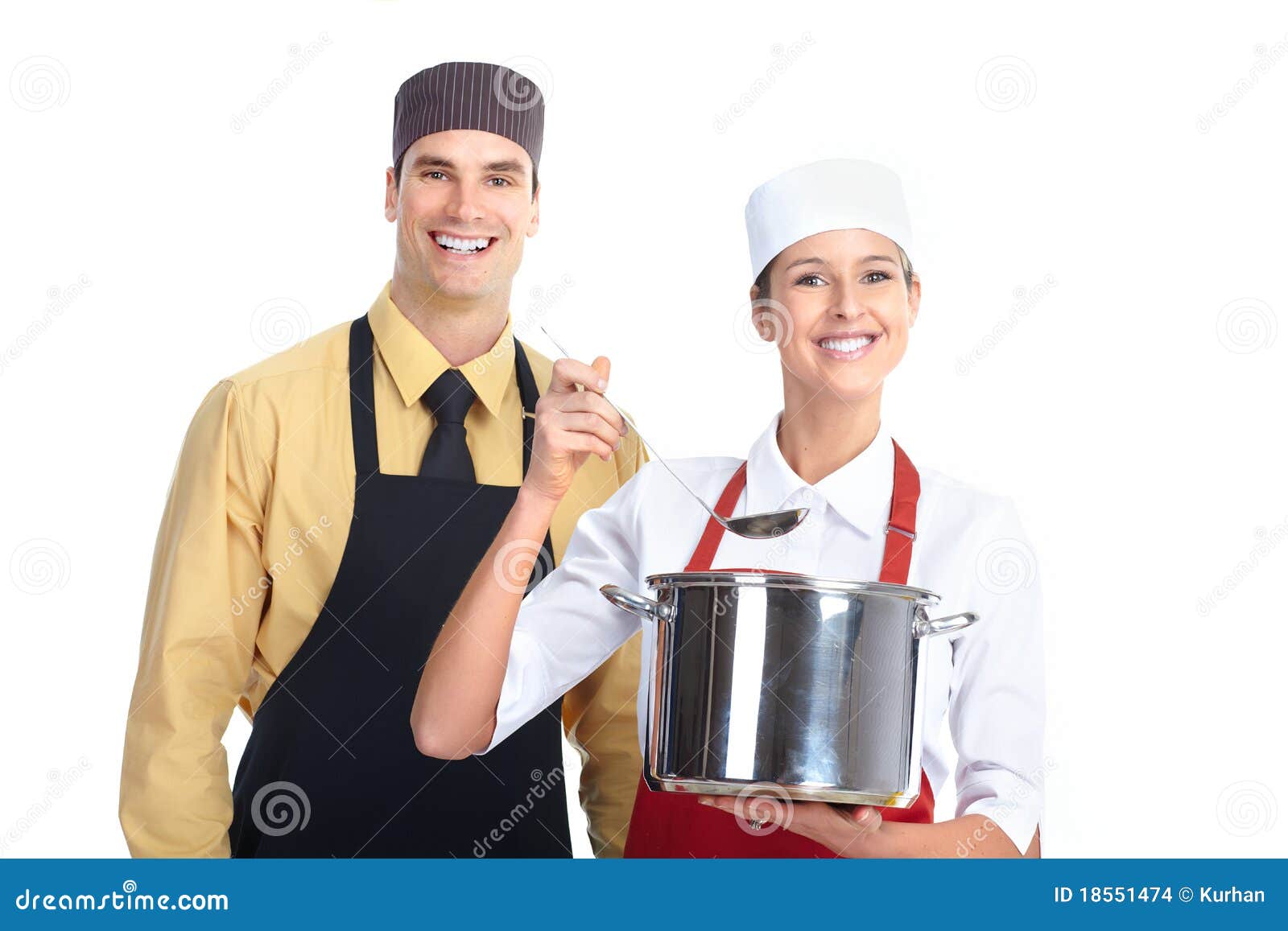 Kockar arkivfoto. Bild av manlig, kvinna, kokkonst, arbetare - 18551474