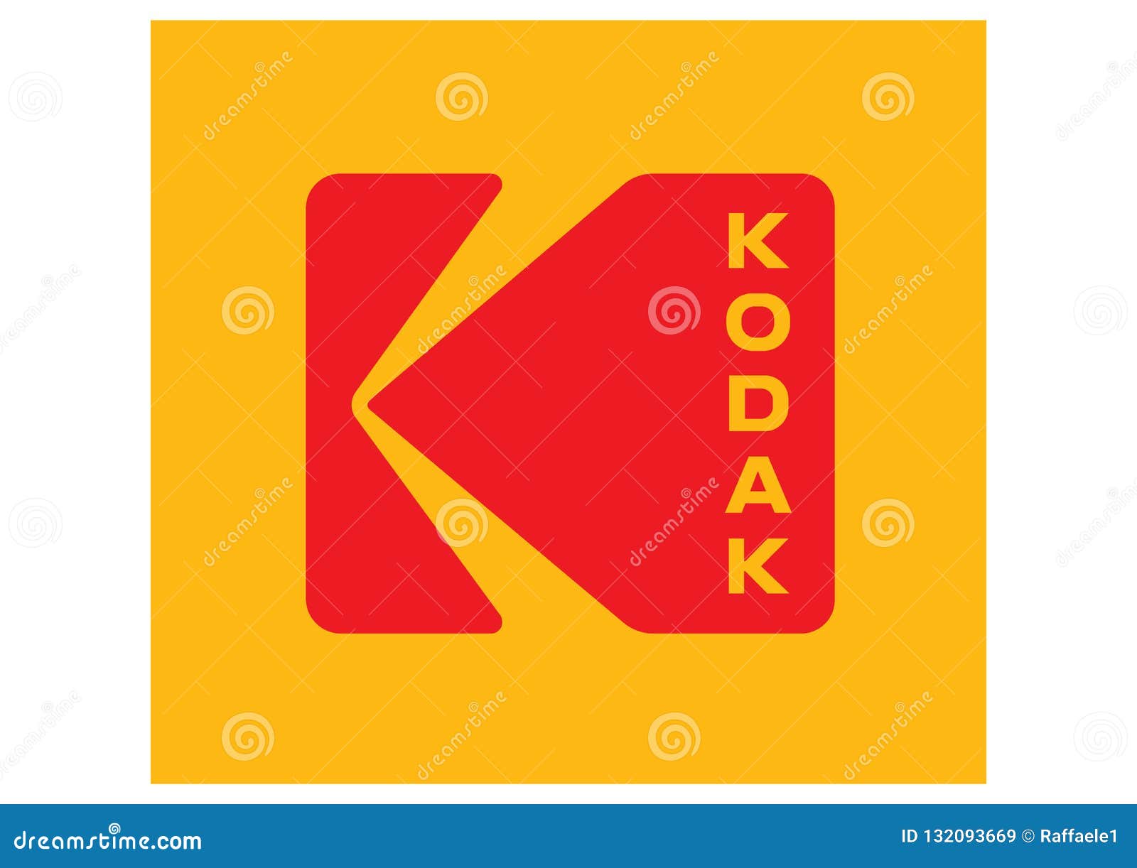 Kodak Logo editorial stock image. Illustration of illustrator - 132093669