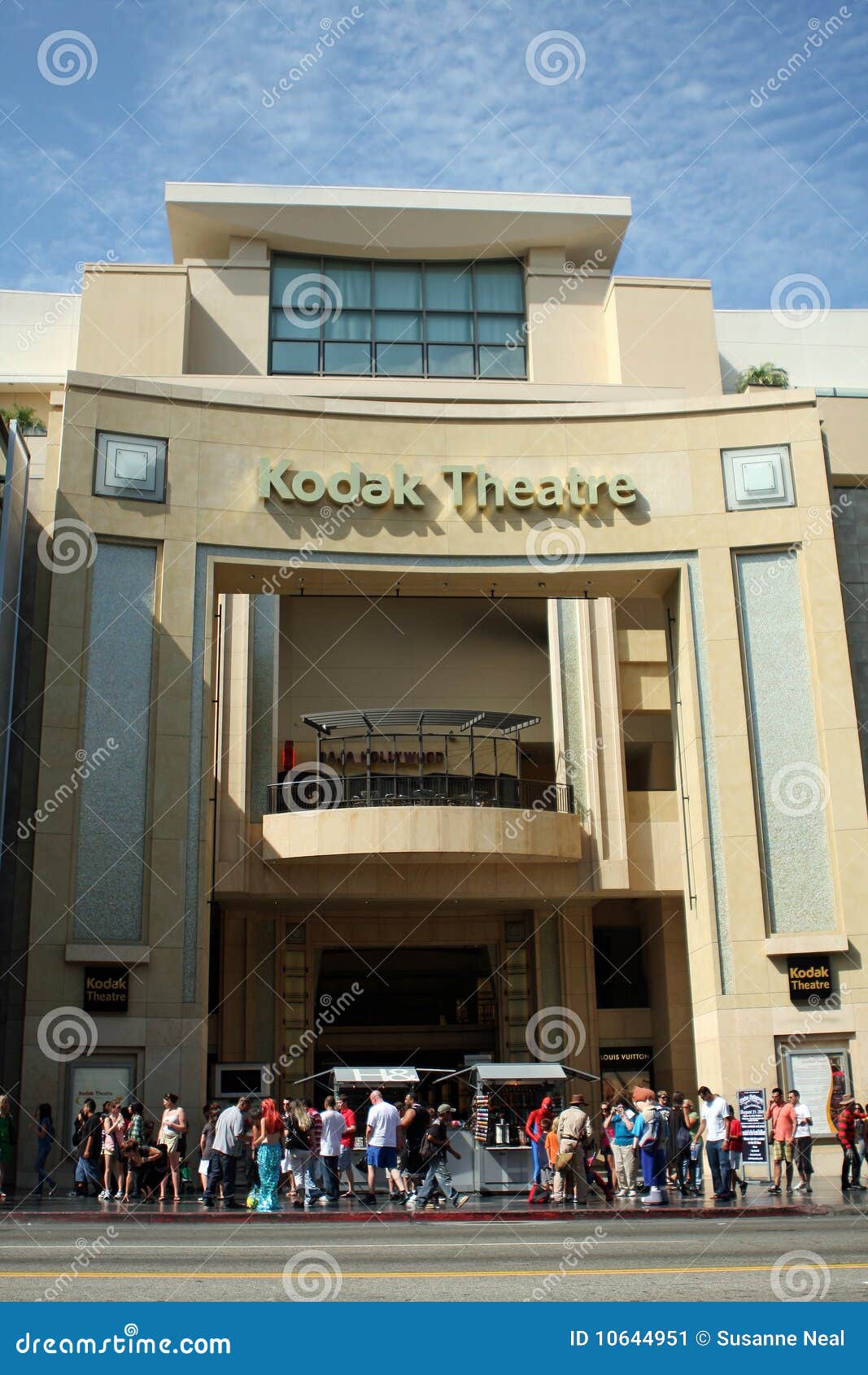 Crowded Hollywood Boulevard. An Iconic El Capitan Theatre, The Ovation ...