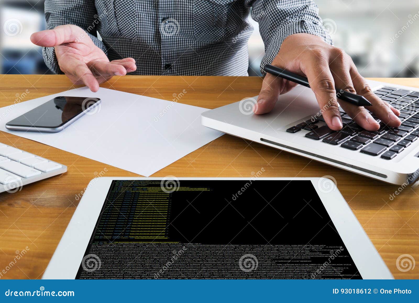 Kodieren Sie Fokus Auf Dem Programmiercode, Der PHP-HTML Kodiert, Das ...