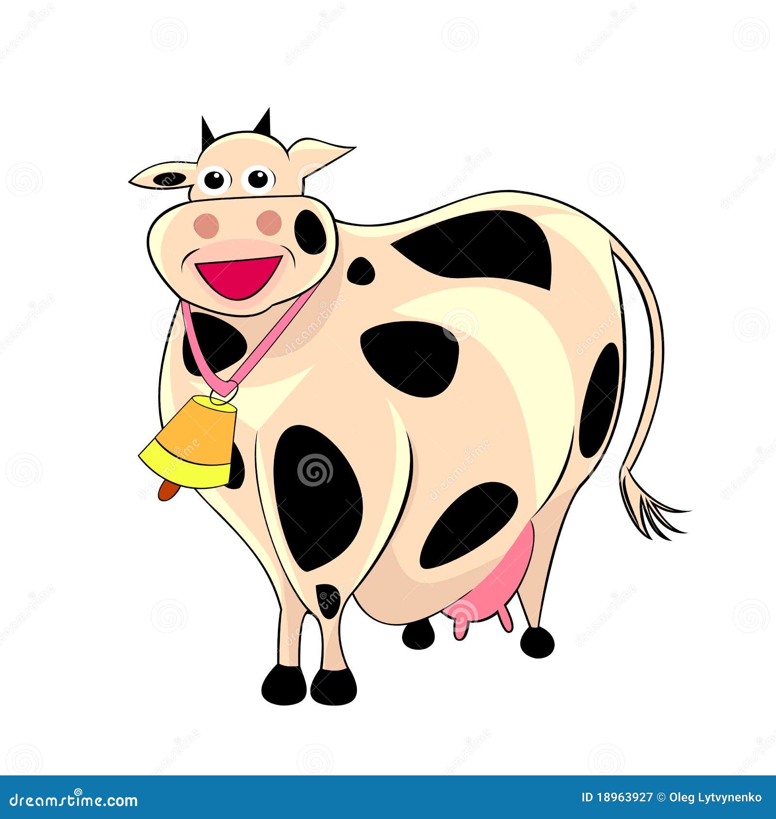 Koe vector illustratie. Illustration of beeldverhaal - 18963927