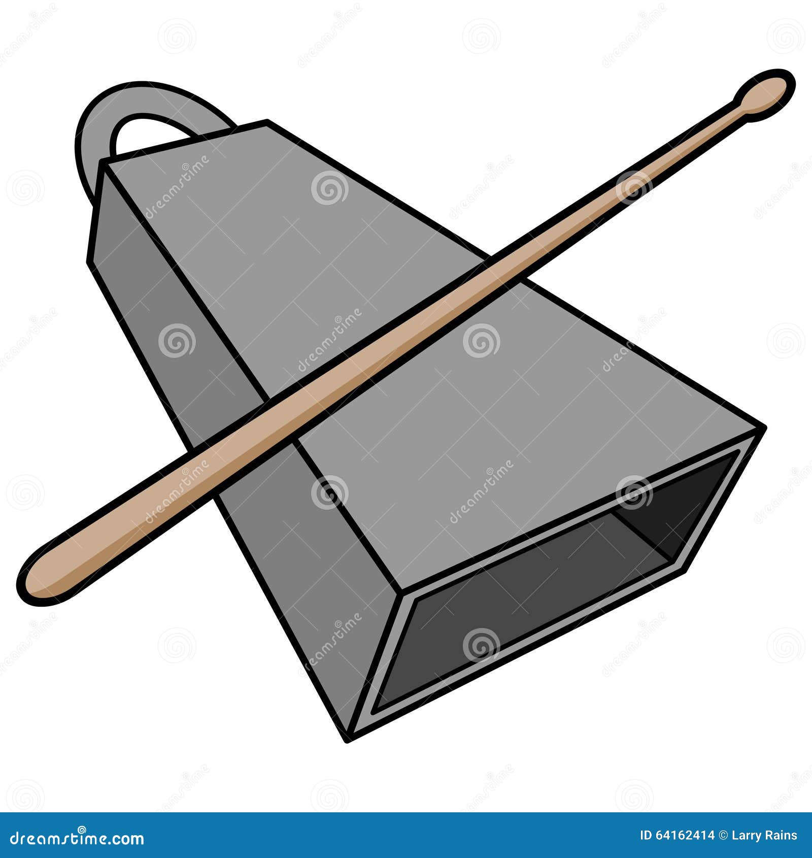 Koebel en Trommelstok vector illustratie. Illustration of landbouw ...