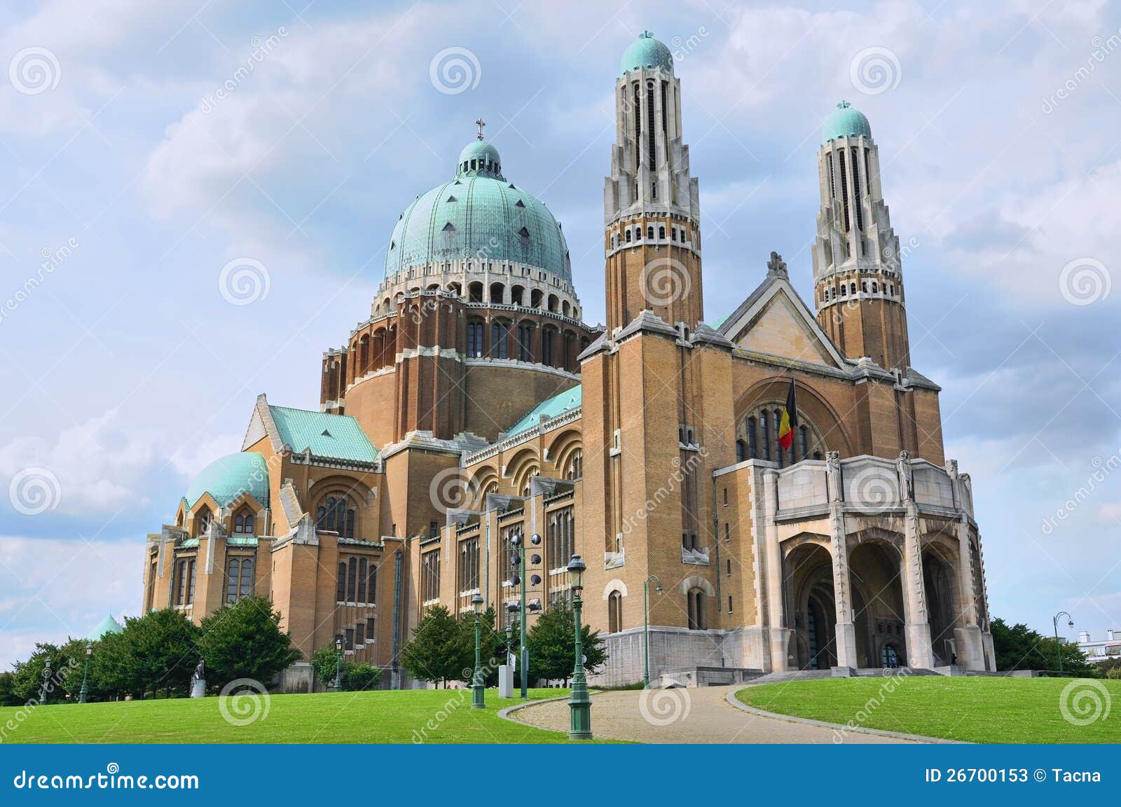 Koekelberg Basilica Symbol of Brussels Stock Image - Image of christian ...