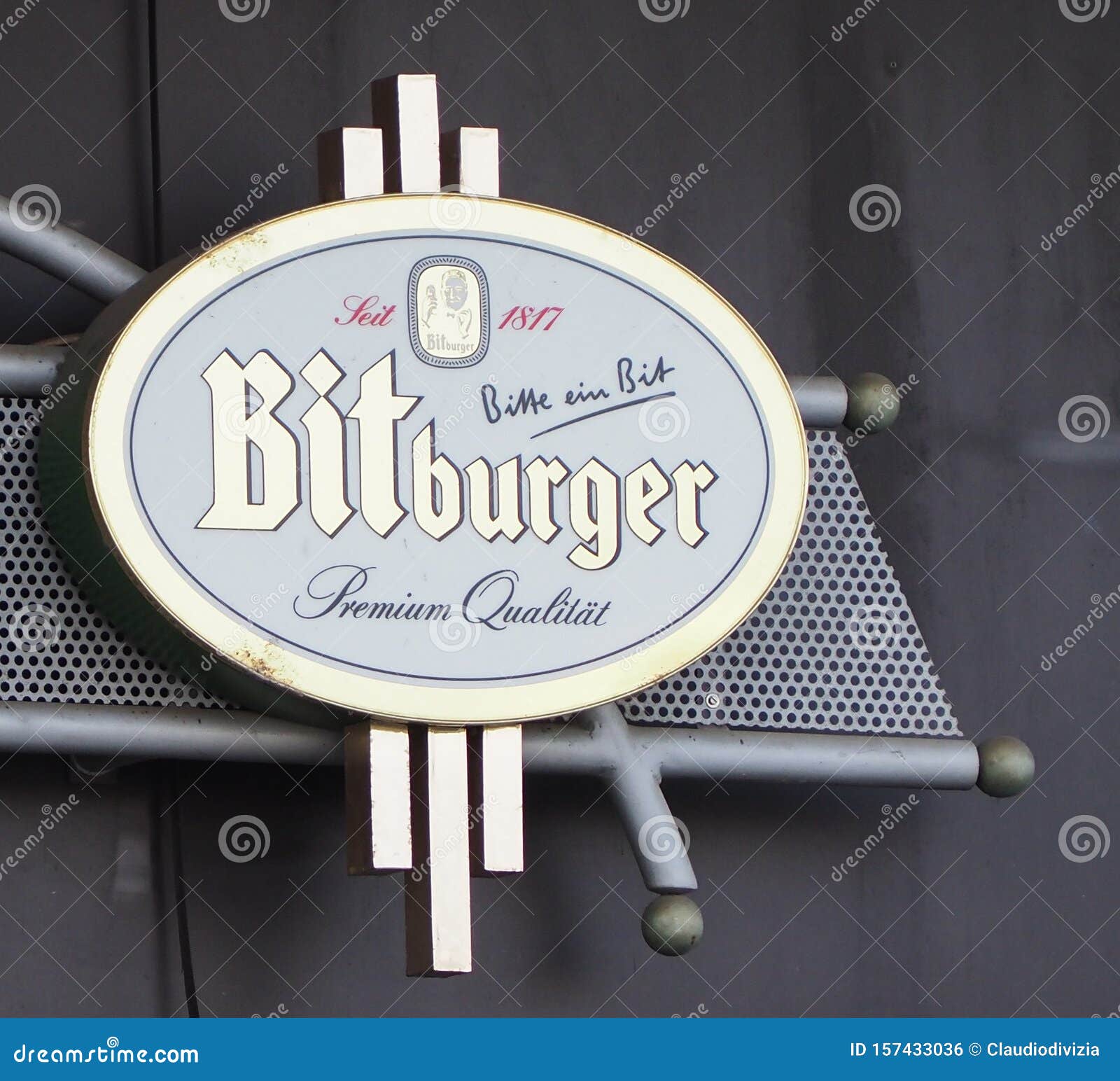 KOeLN - AUG 2019: Bitburger Sign Editorial Photo - Image of deutschland ...
