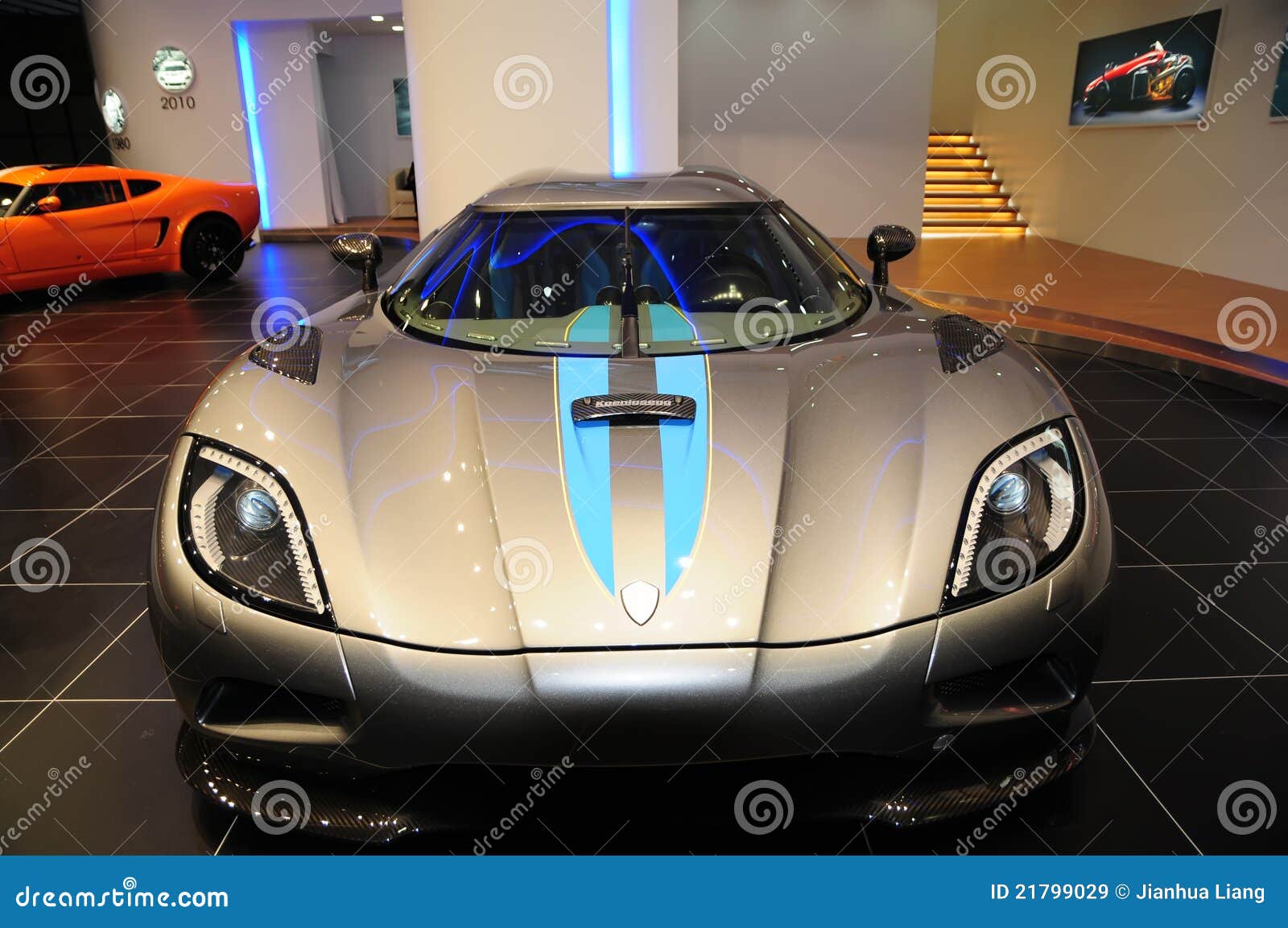 A Koenigsegg Agera Supercar Display at Auto Show Editorial Stock Image ...
